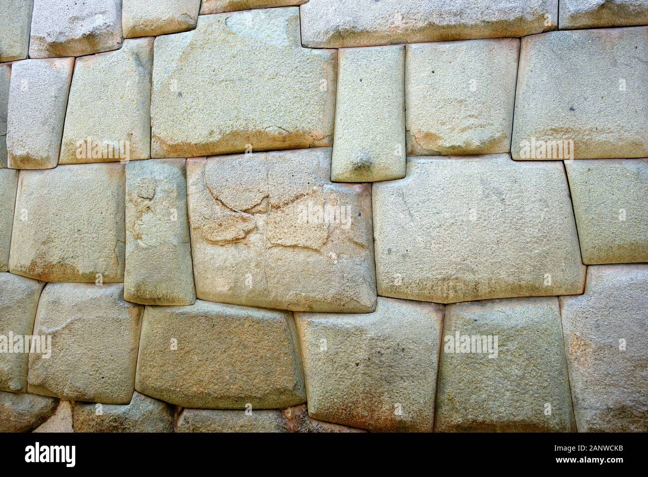 Inca stone wall, downtown, Cuzco, Cusco, Peru, South America, UNESCO ...