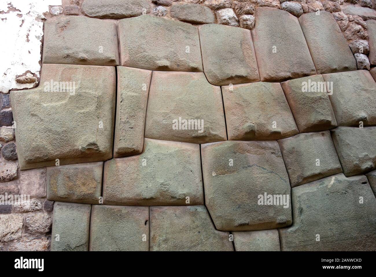 Inca stone wall, downtown, Cuzco, Cusco, Peru, South America, UNESCO ...