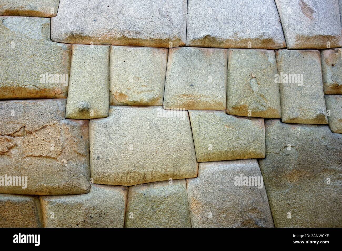 Inca stone wall, downtown, Cuzco, Cusco, Peru, South America, UNESCO ...