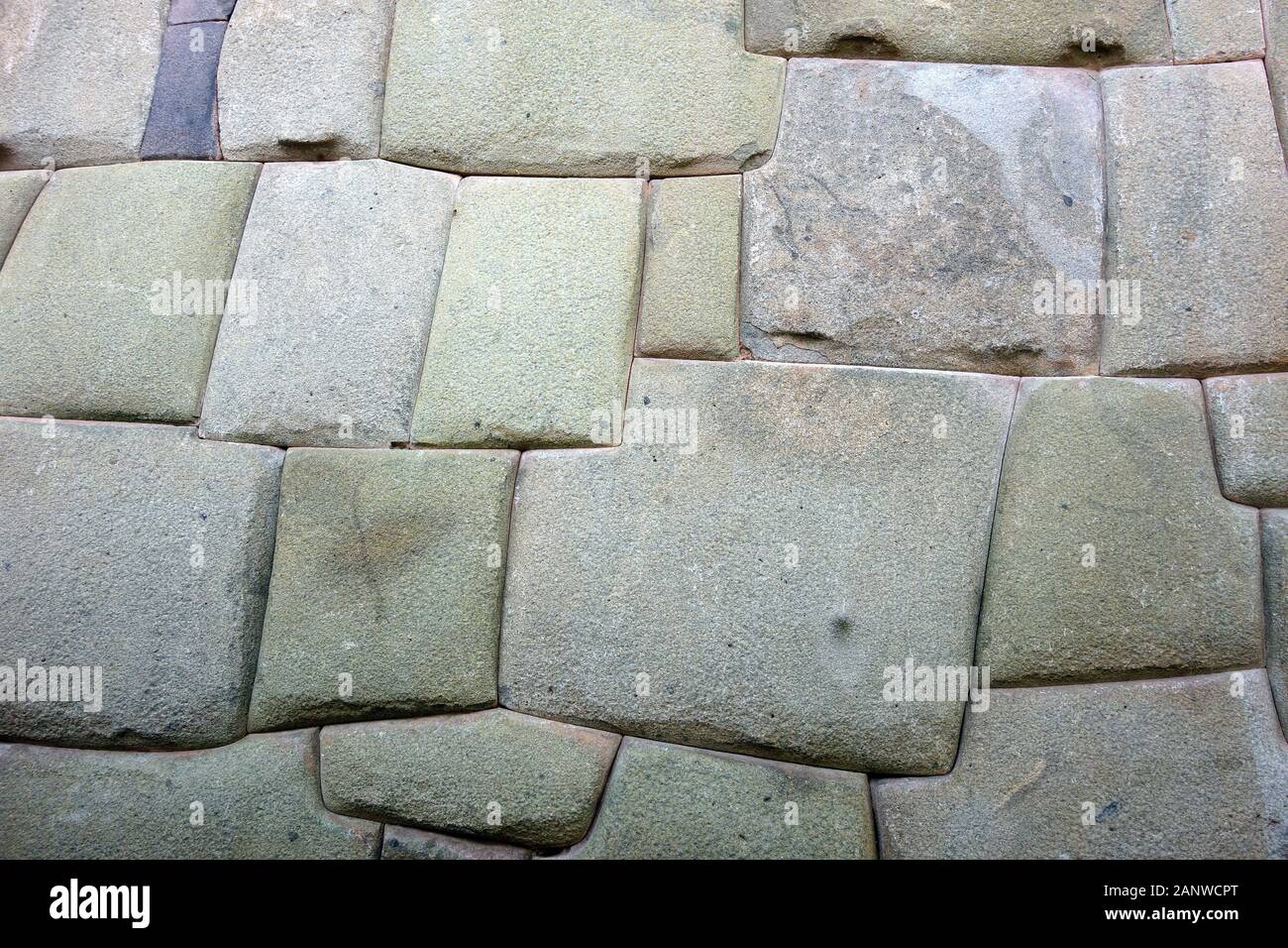 Inca stone wall, downtown, Cuzco, Cusco, Peru, South America, UNESCO ...