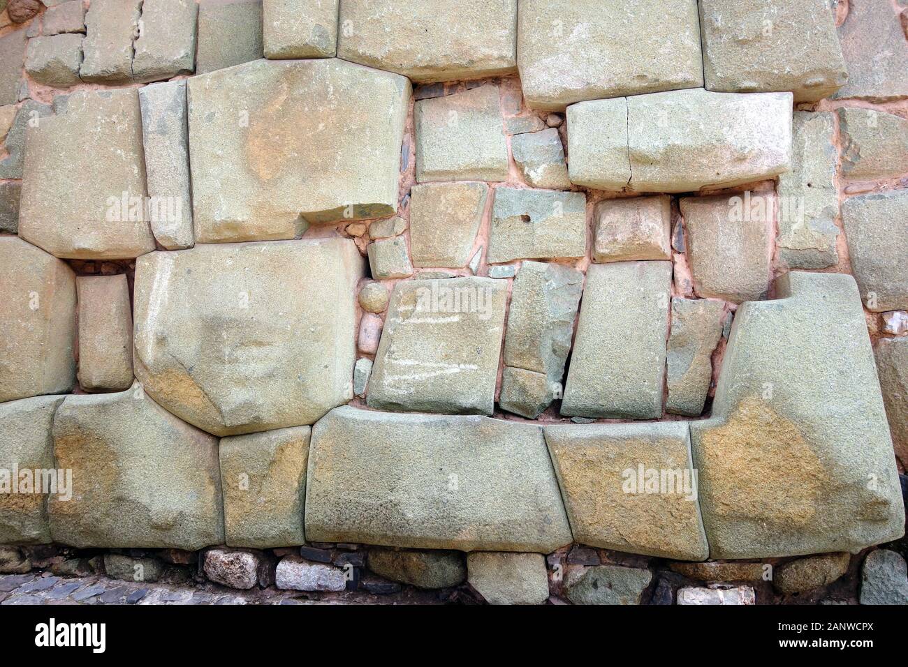 Inca stone wall, downtown, Cuzco, Cusco, Peru, South America, UNESCO ...