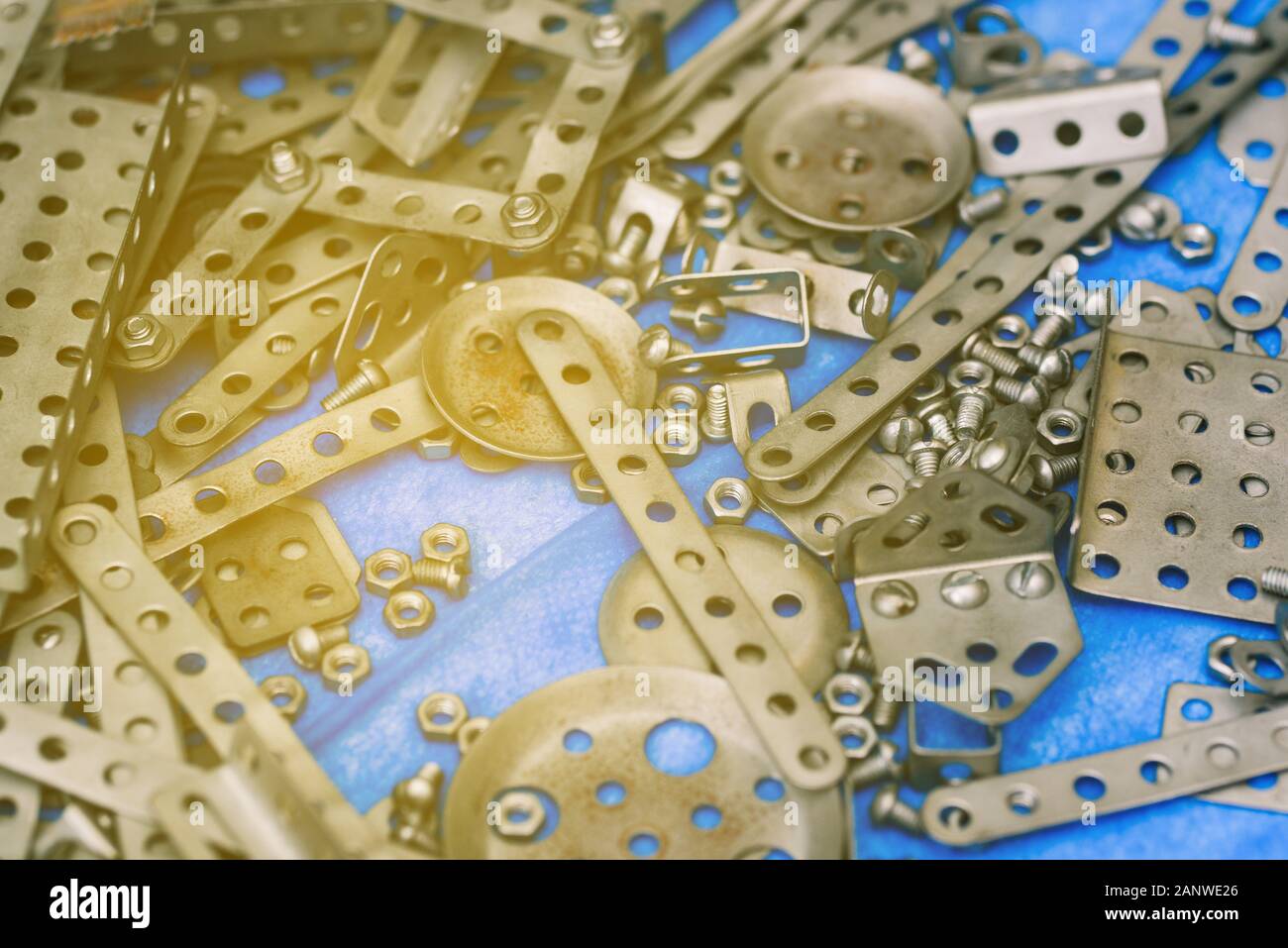 Children's game set for modeling, consisting of a set of parts and ...