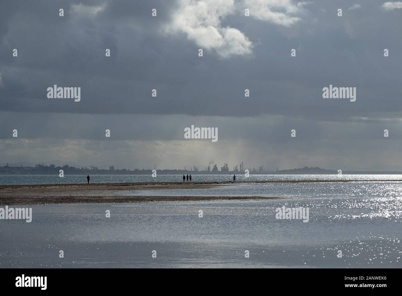 Afternoon exercise walking Wellington Point, King Island at low tide ...