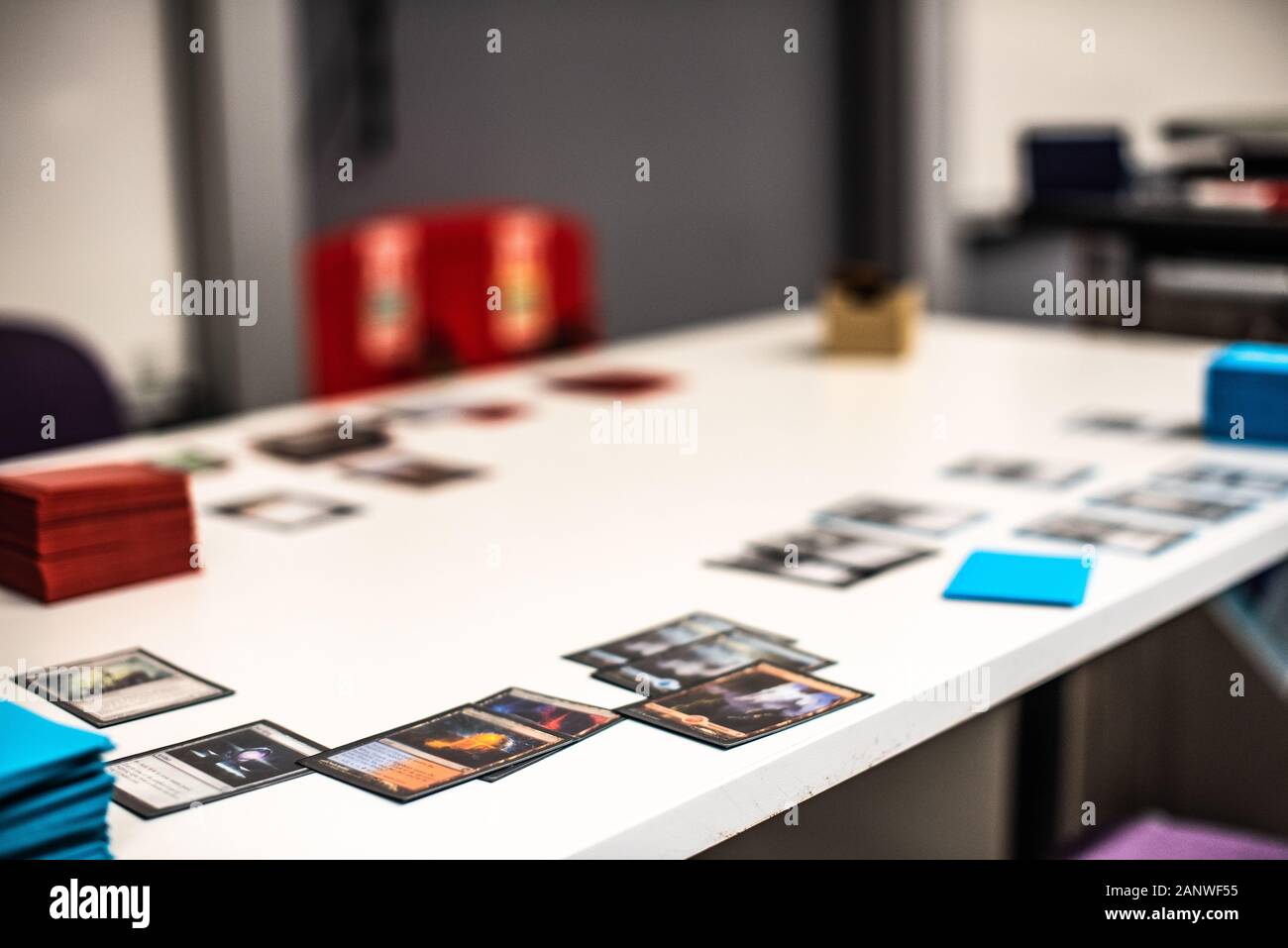 Cards of game Magic: The Gathering. The game was created by Richard ...