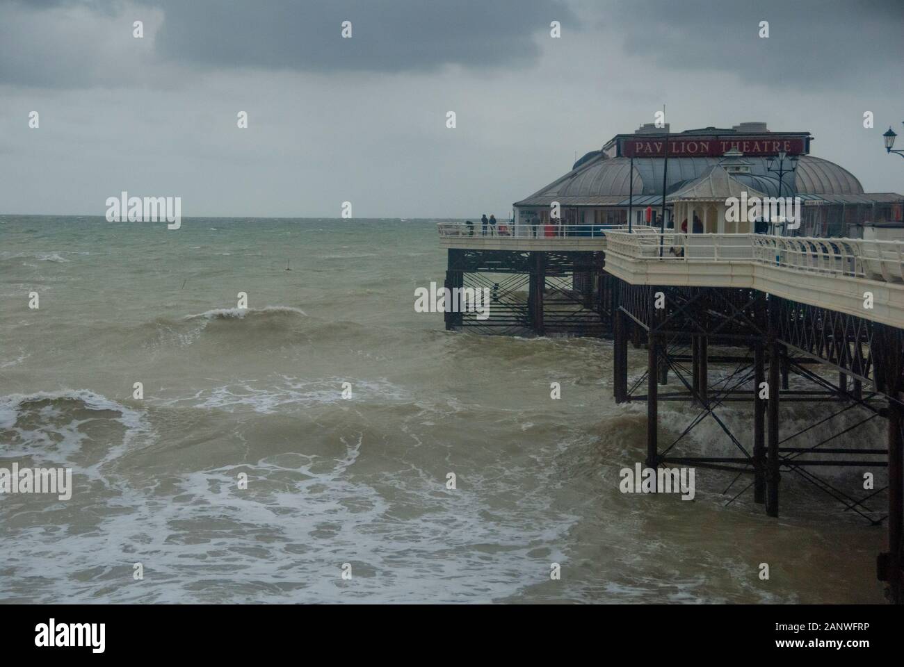 CROMER, UK - 13 Oct 2013 - Stormy weather round Cromer Pier in Cromer ...