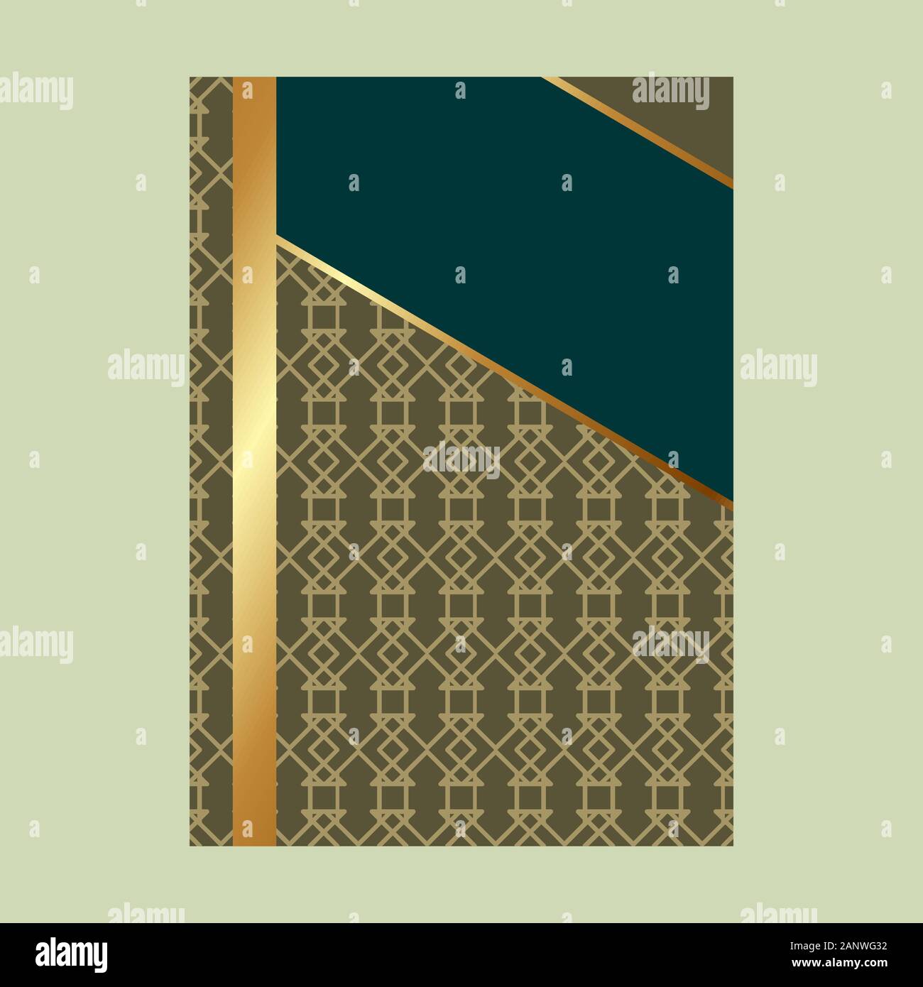 Luxury cover page design with pattern background, antique greeting card ...