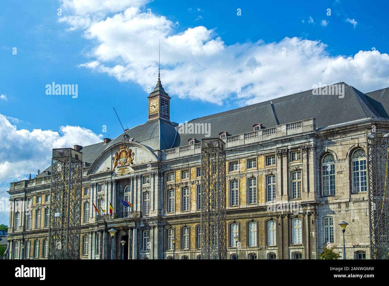 Liege, Wallonia, Belgium, Prince Bishops Palace landmark Stock Photo ...
