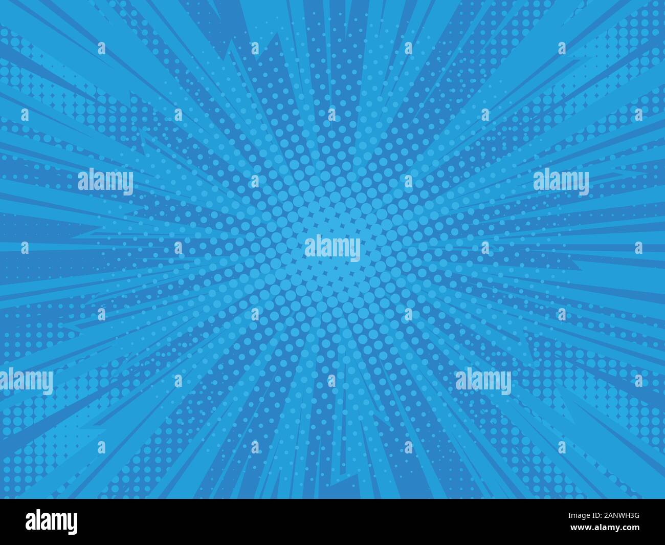 Pop art comic background lightning blast halftone dots. Cartoon Vector ...
