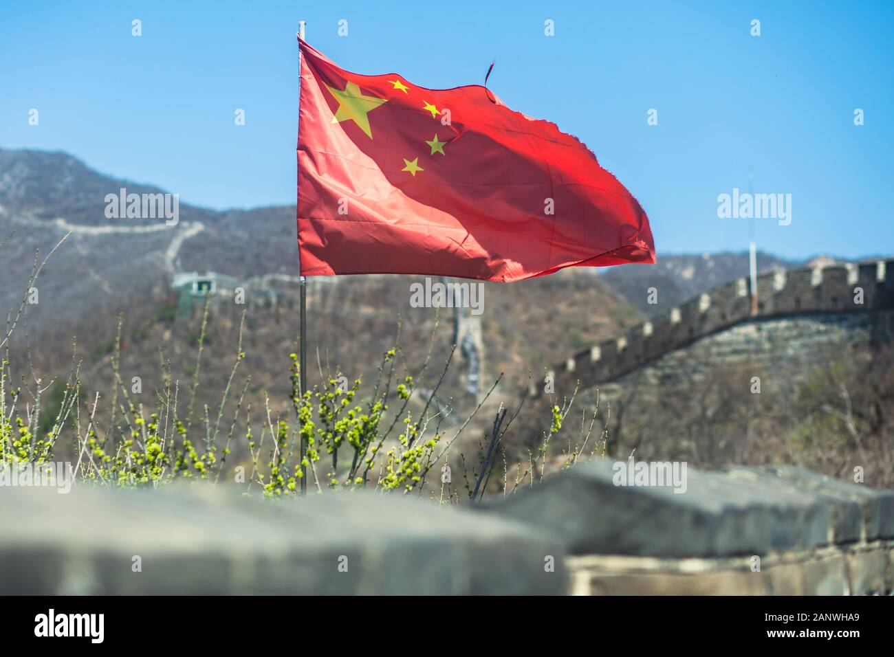 The great wall of china at the shanhai pass hi-res stock photography ...
