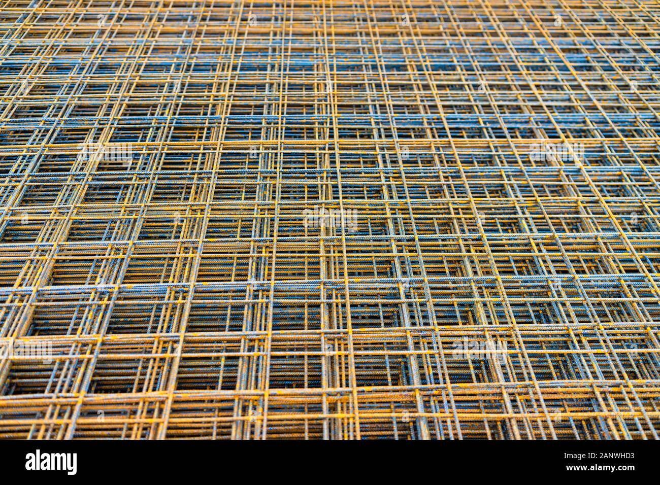 Rusty wire mesh steel for reinforcing concrete Stock Photo - Alamy