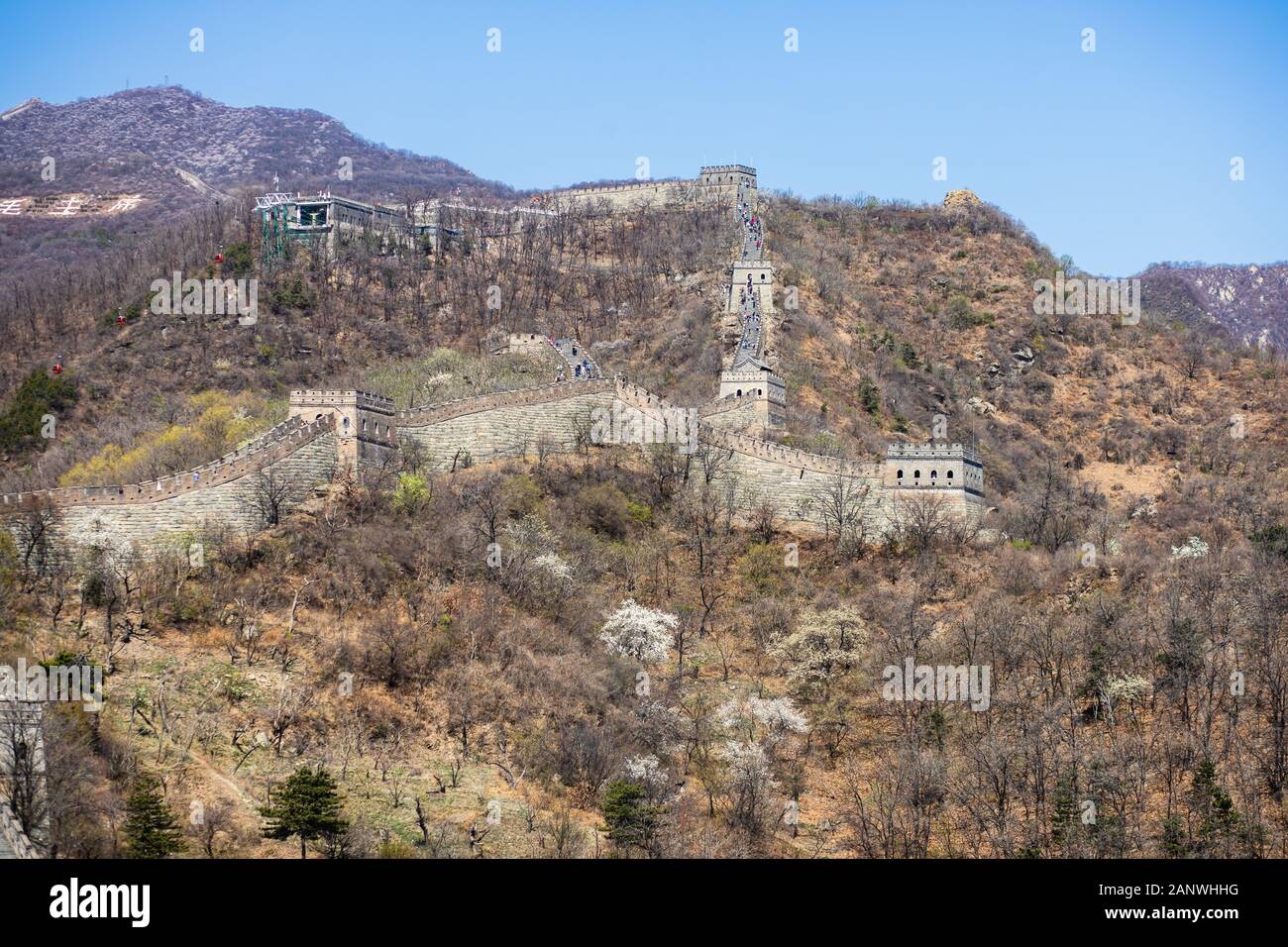 The great wall of china at the shanhai pass hi-res stock photography ...