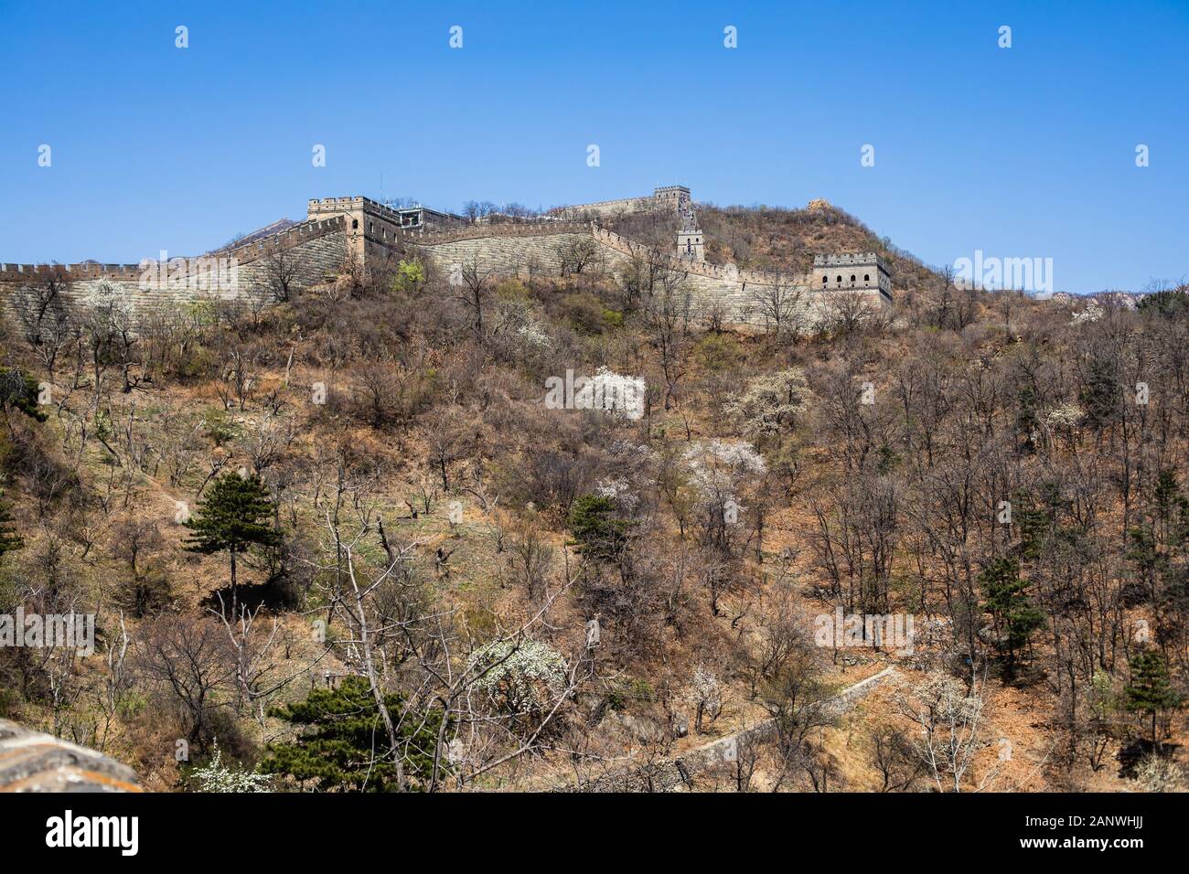 The great wall of china at the shanhai pass hi-res stock photography ...