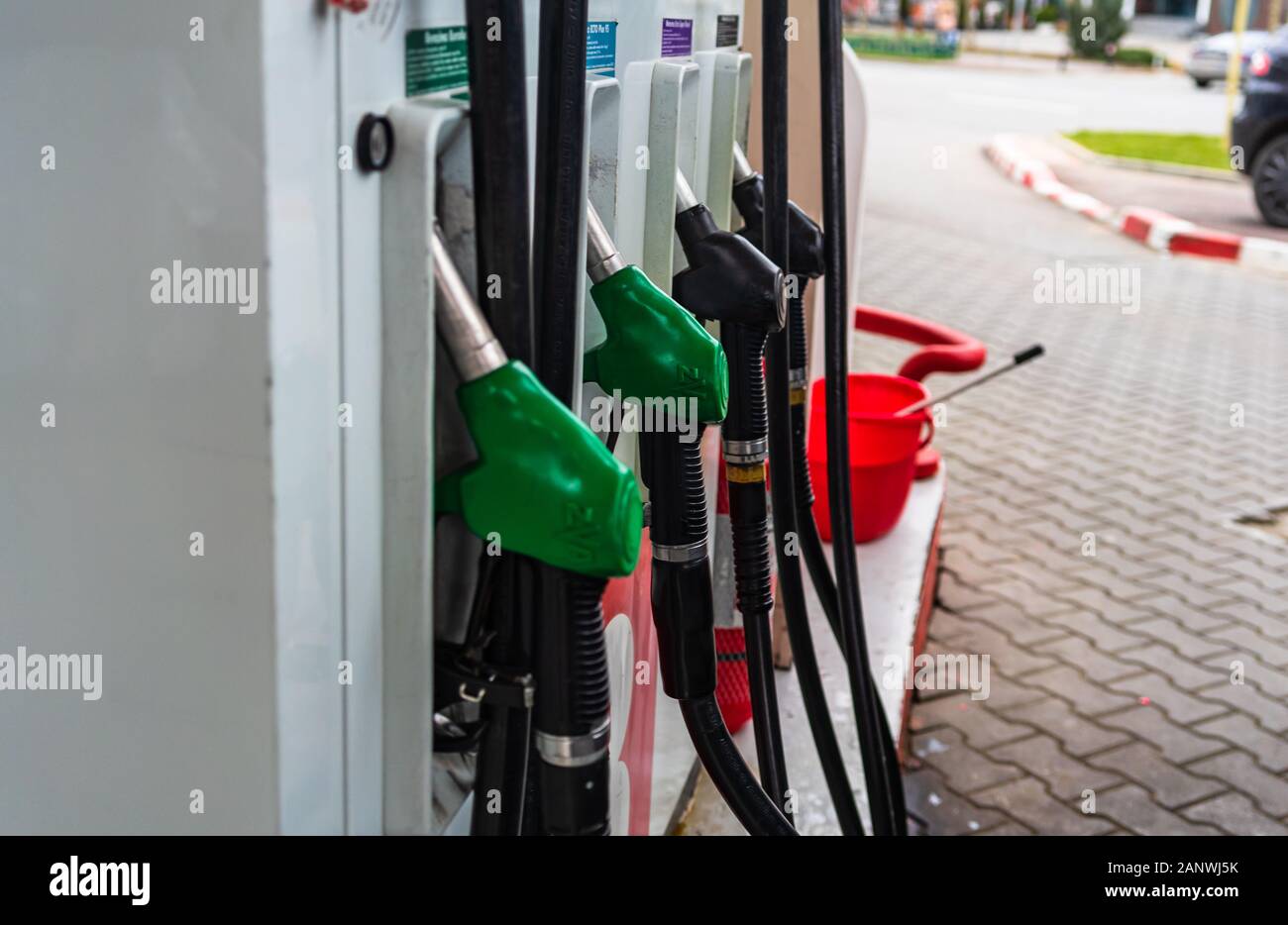 Gas station of the oil company Lukoil in Bucharest, Romania, 2020 Stock ...
