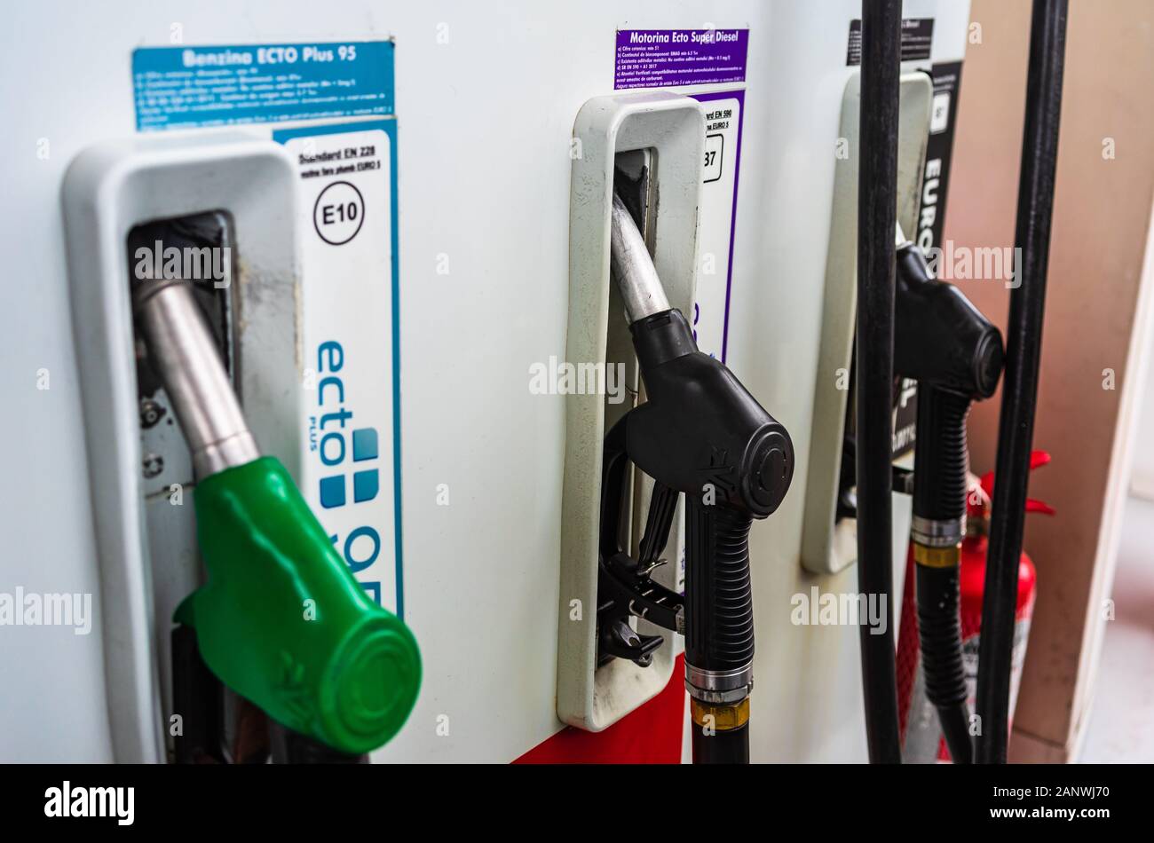 Gas station of the oil company Lukoil in Bucharest, Romania, 2020 Stock ...