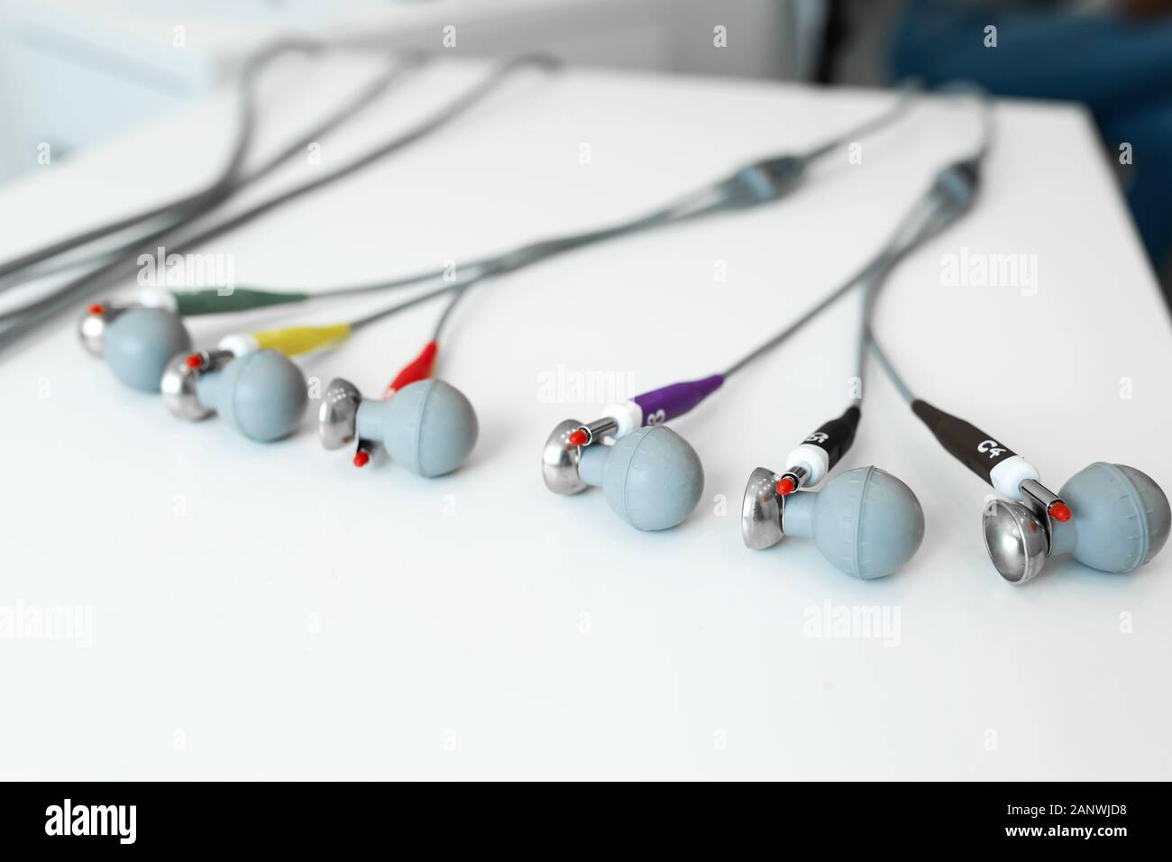 Ecg machine electrodes hi-res stock photography and images - Alamy