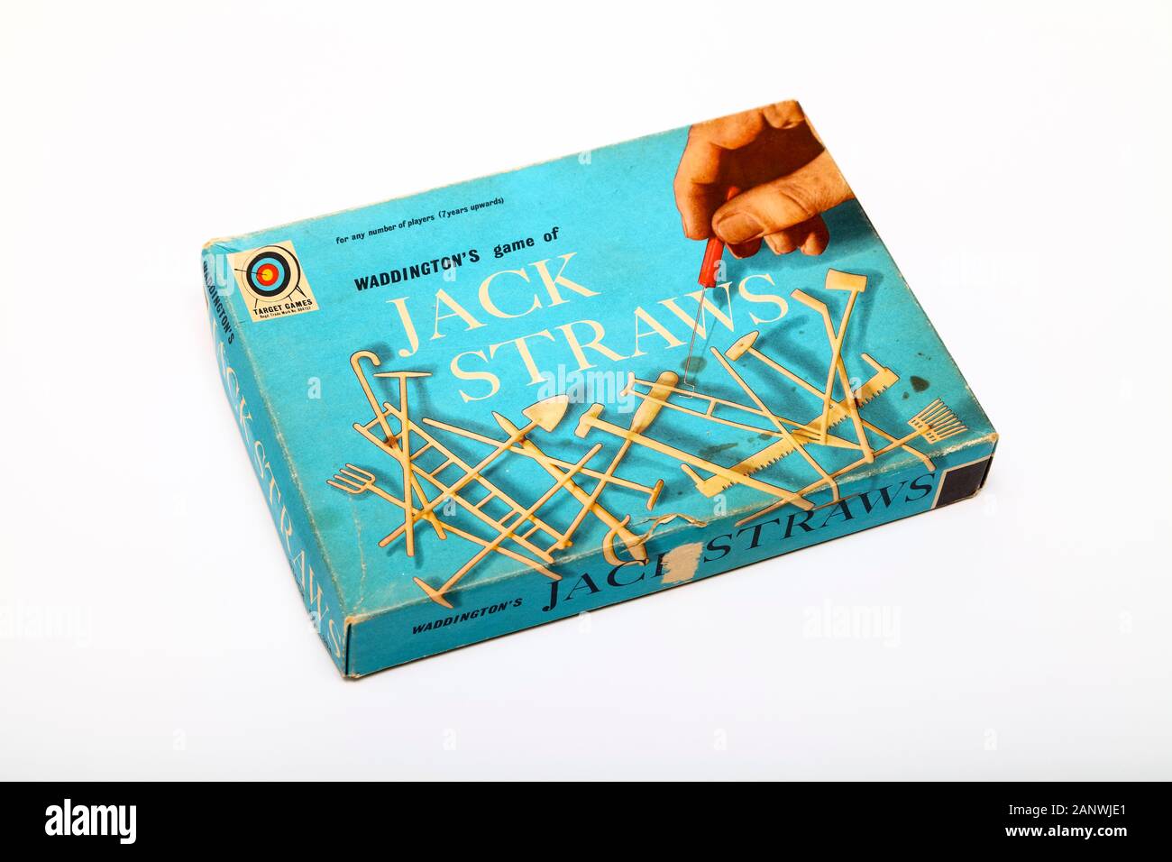 Waddington's game of jack straws circa 1965 isolated on a white background Stock Photo - Alamy