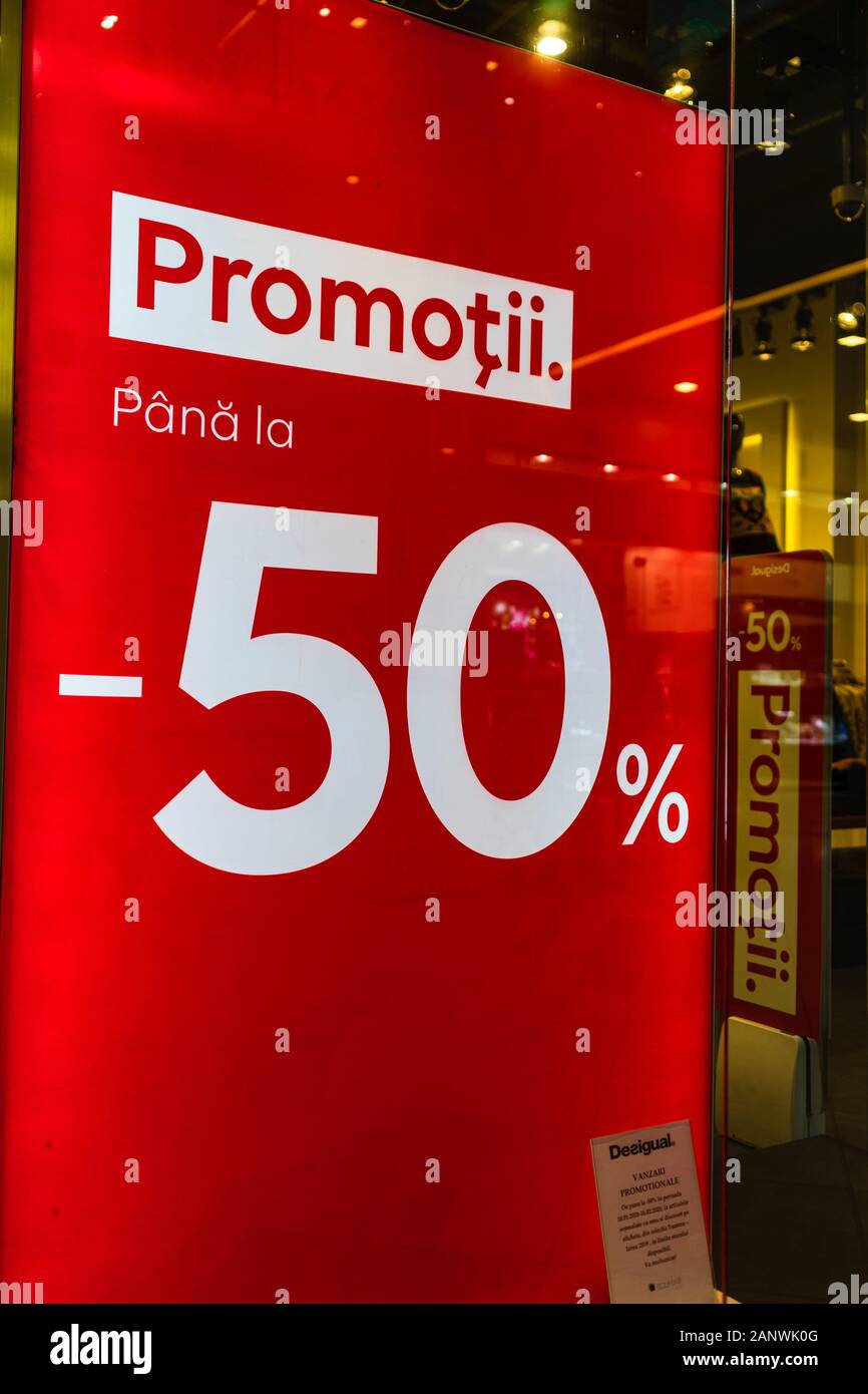 Discount, sale signs, red poster offer, mock up advertise display frame ...