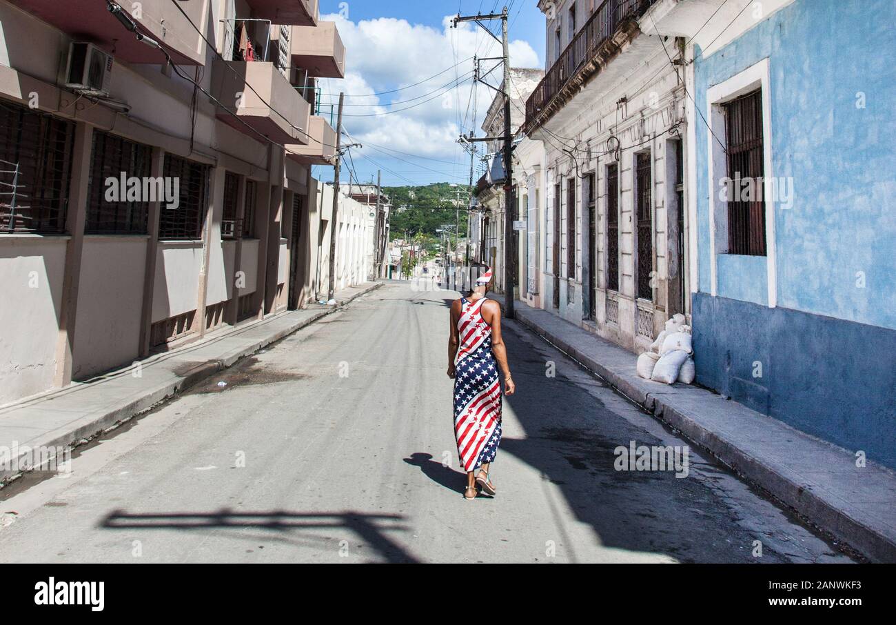 Cuba american flag dress hi-res stock photography and images - Alamy