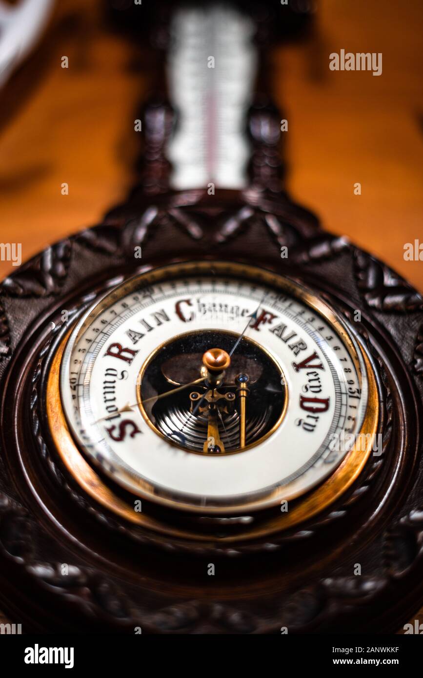 Old vintage thermometer hi-res stock photography and images - Alamy