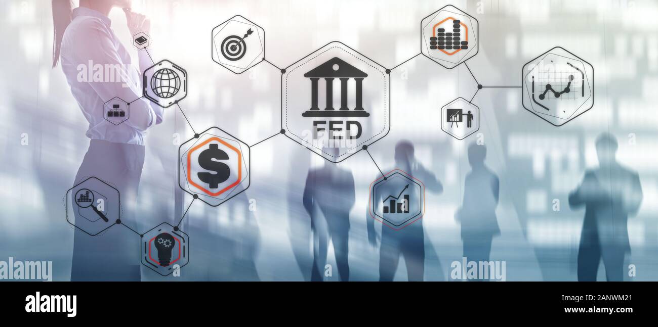 Federal Reserve System. FED. Financial Business Background Stock Photo ...