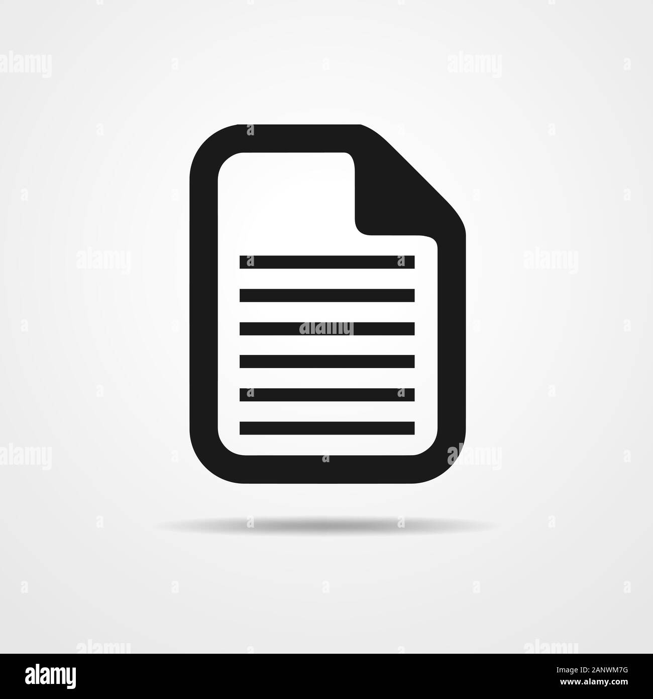Black file folder icon Black and White Stock Photos & Images - Alamy