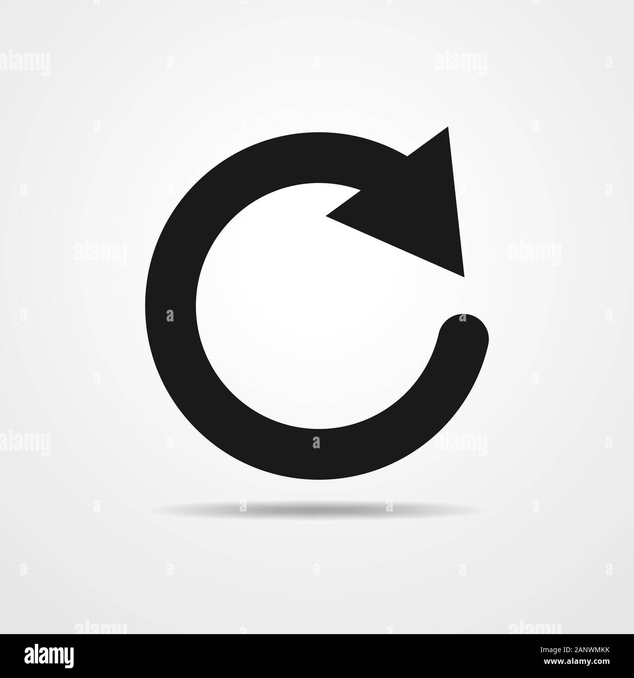Update icon in flat style. Black icon of reload. Refresh symbol. Vector ... Update icon in flat style. Black icon of reload. Refresh symbol. Vector ...