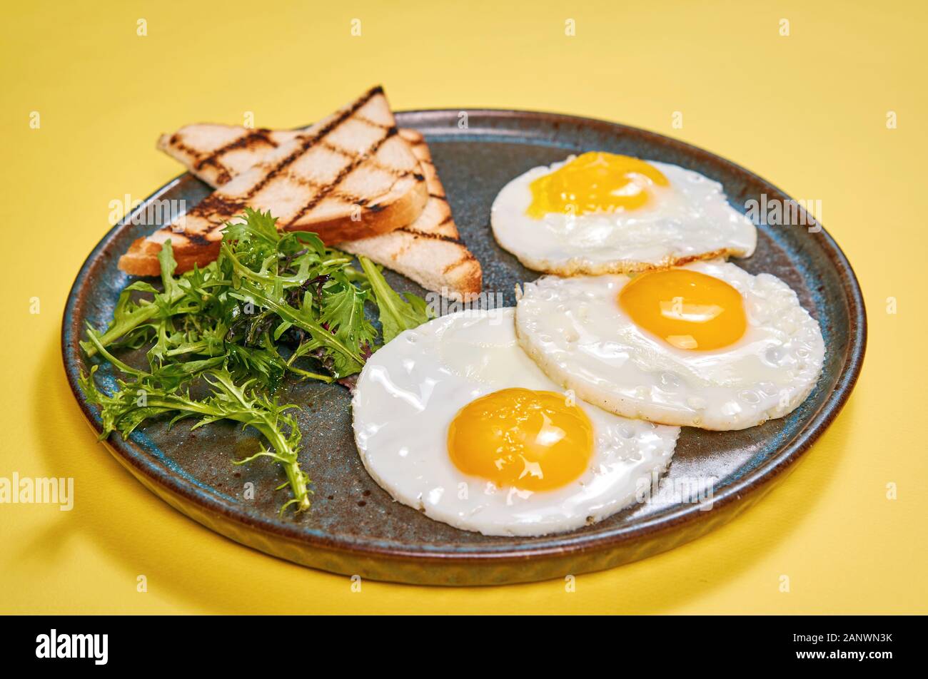 healthy Breakfast on a bright background Stock Photo - Alamy