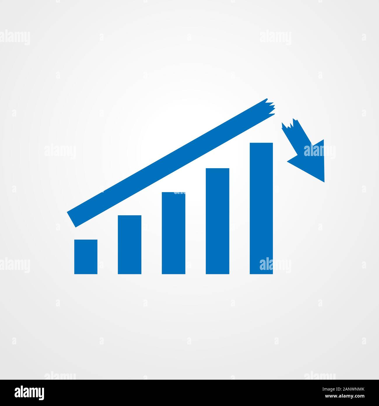 Growing bar graph icon with rising arrow. Financial forecast graph ... Growing bar graph icon with rising arrow. Financial forecast graph ...