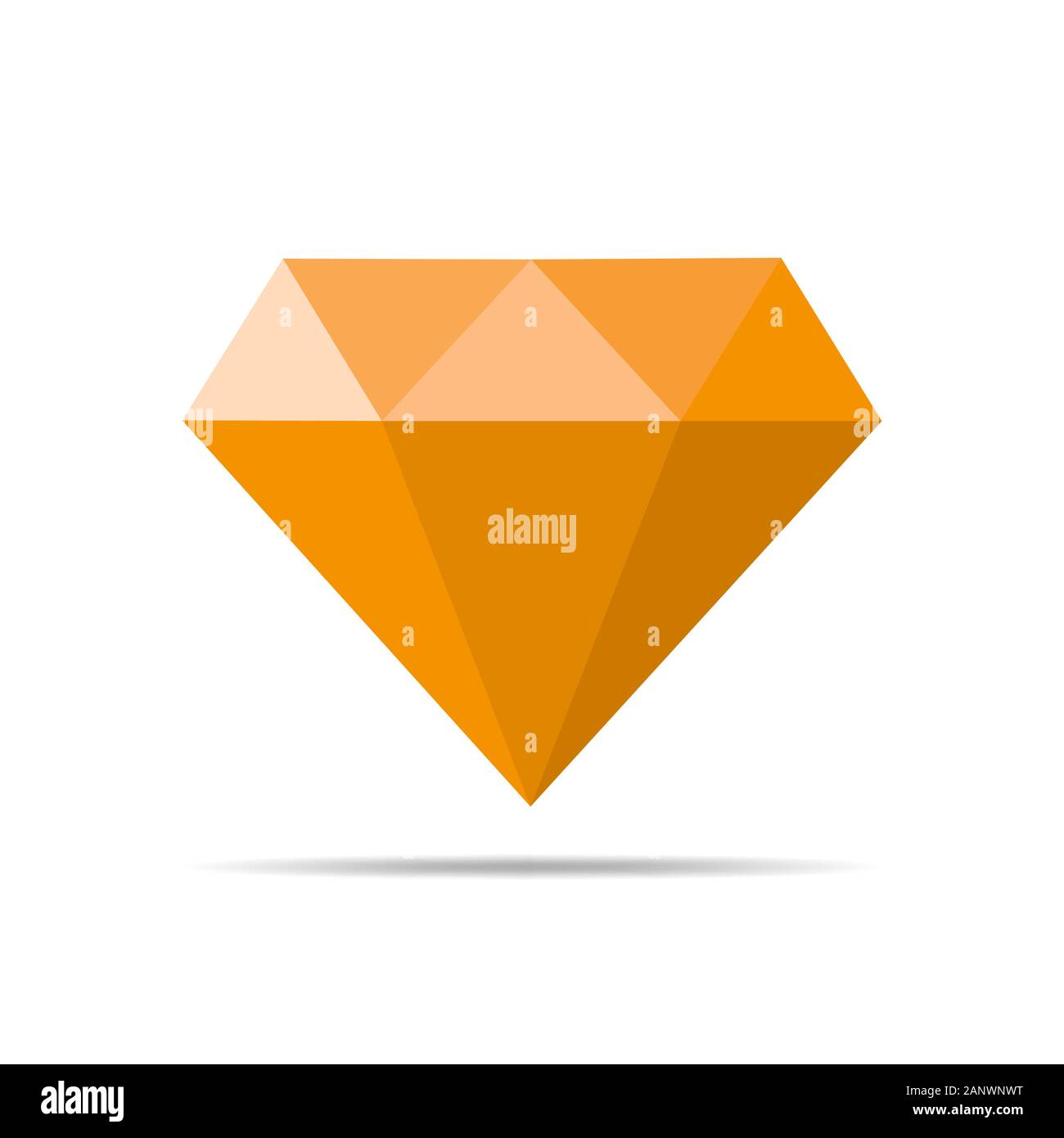 Orange Diamond Clipart