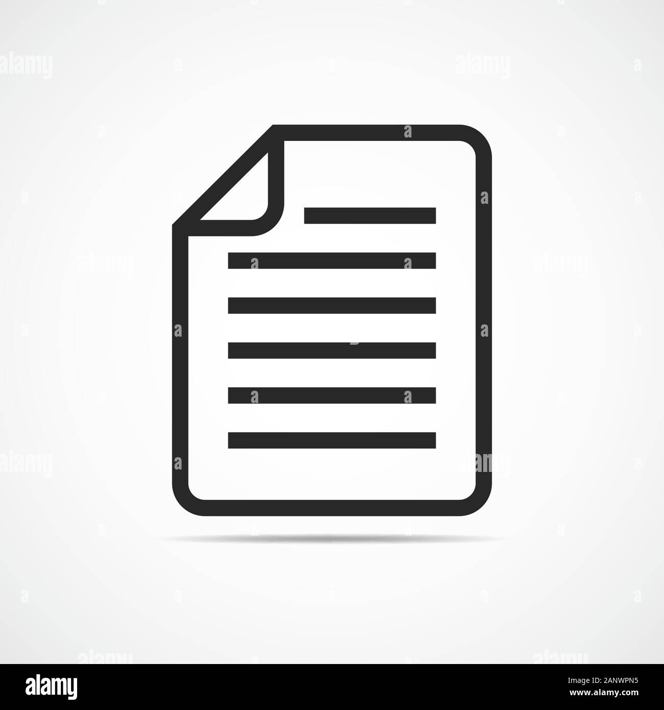 Black file icon. Document page isolated. Vector illustration Stock ... Black file icon. Document page isolated. Vector illustration Stock ...