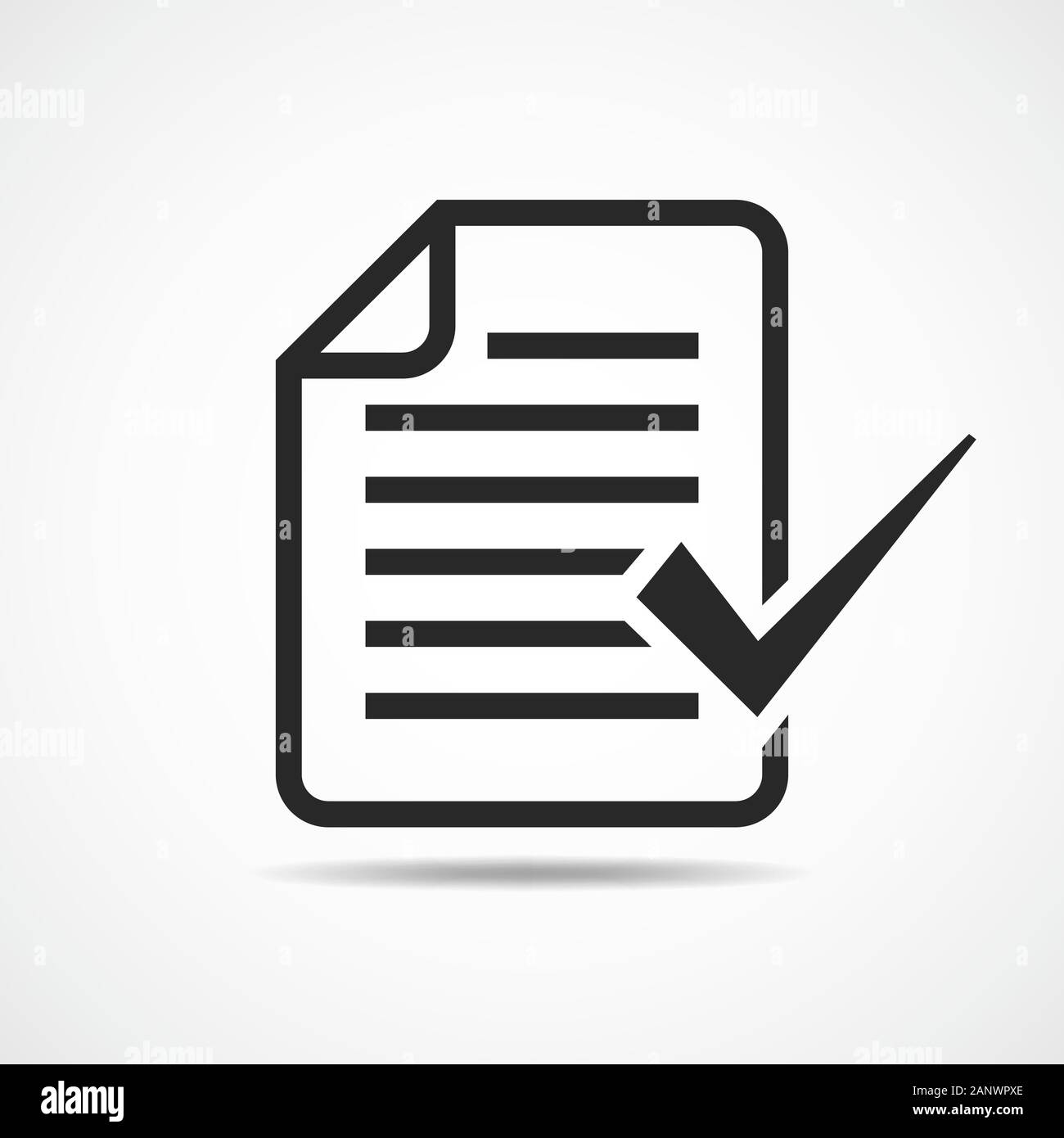 Checklist icon. Concept of quality control. Black checklist icon in ...