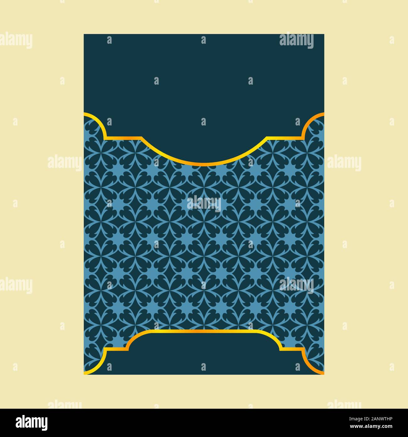 Luxury cover page design with pattern background, antique greeting card ...