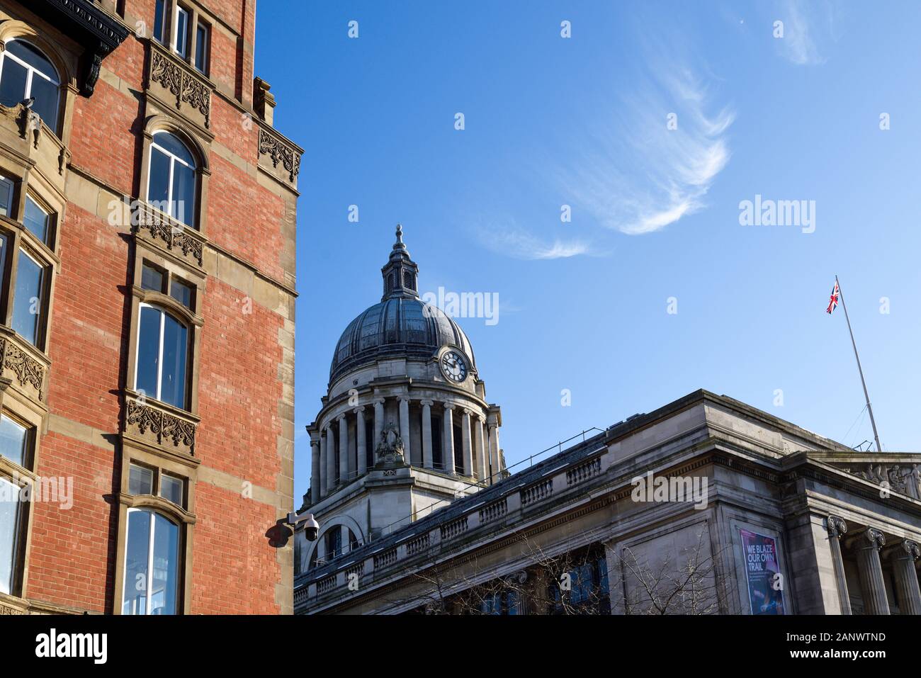 Nottingham City England Architecture, UK Stock Photo - Alamy