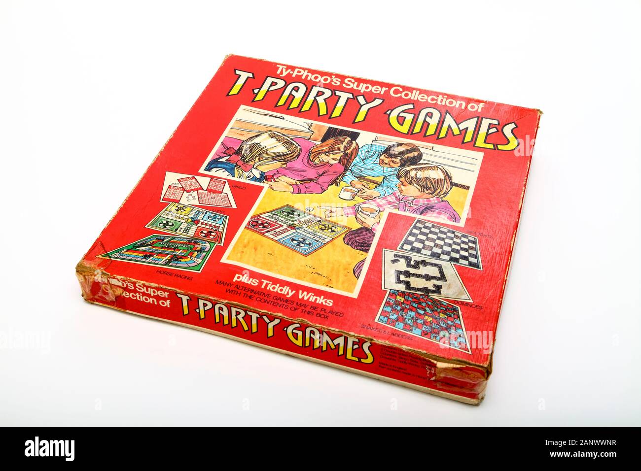 Old vintage tatty Ty-Phoo's super collection of T party games circa ...