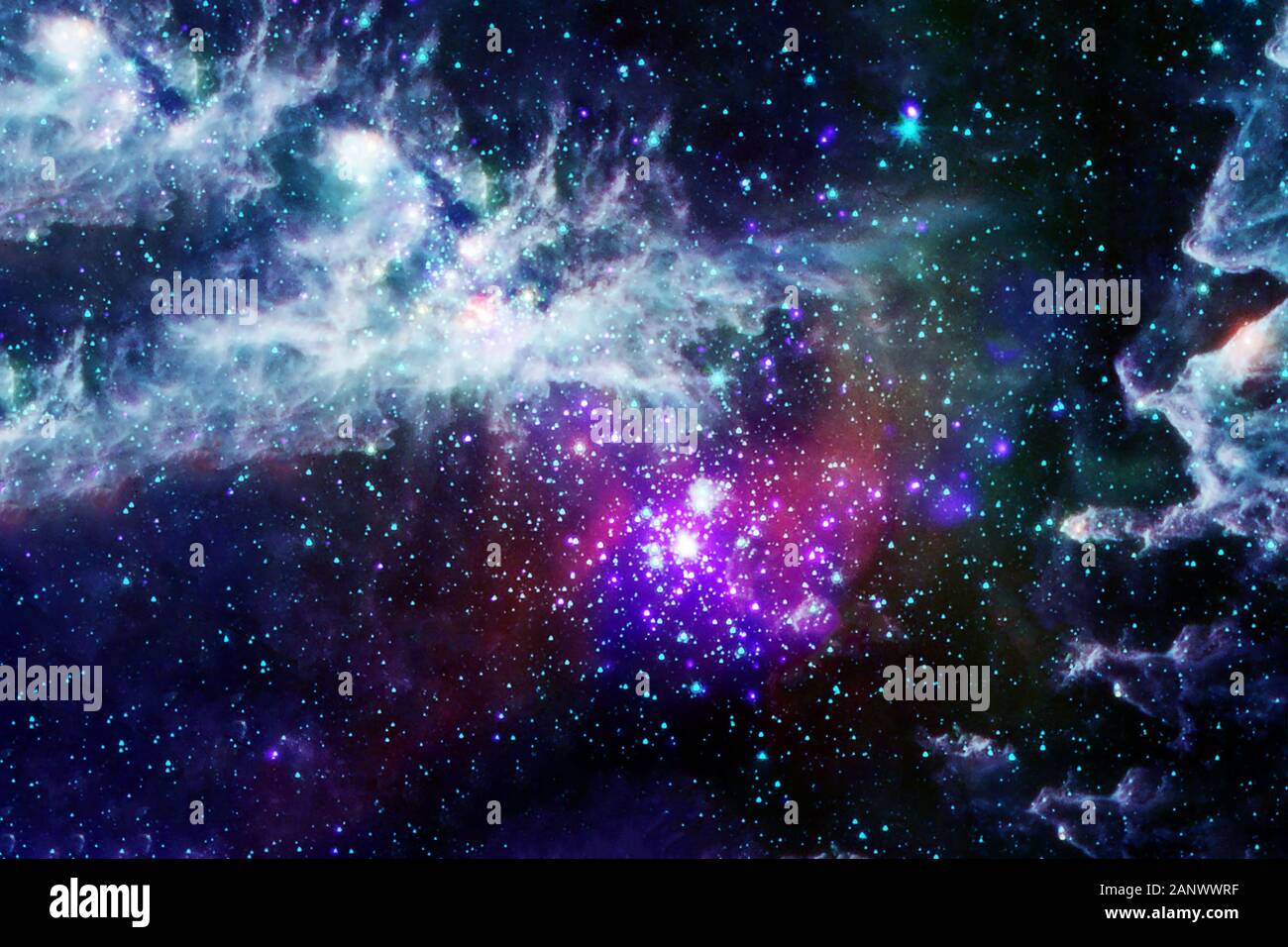 Deep space, distant galaxy with stars. Elements of this image were ...