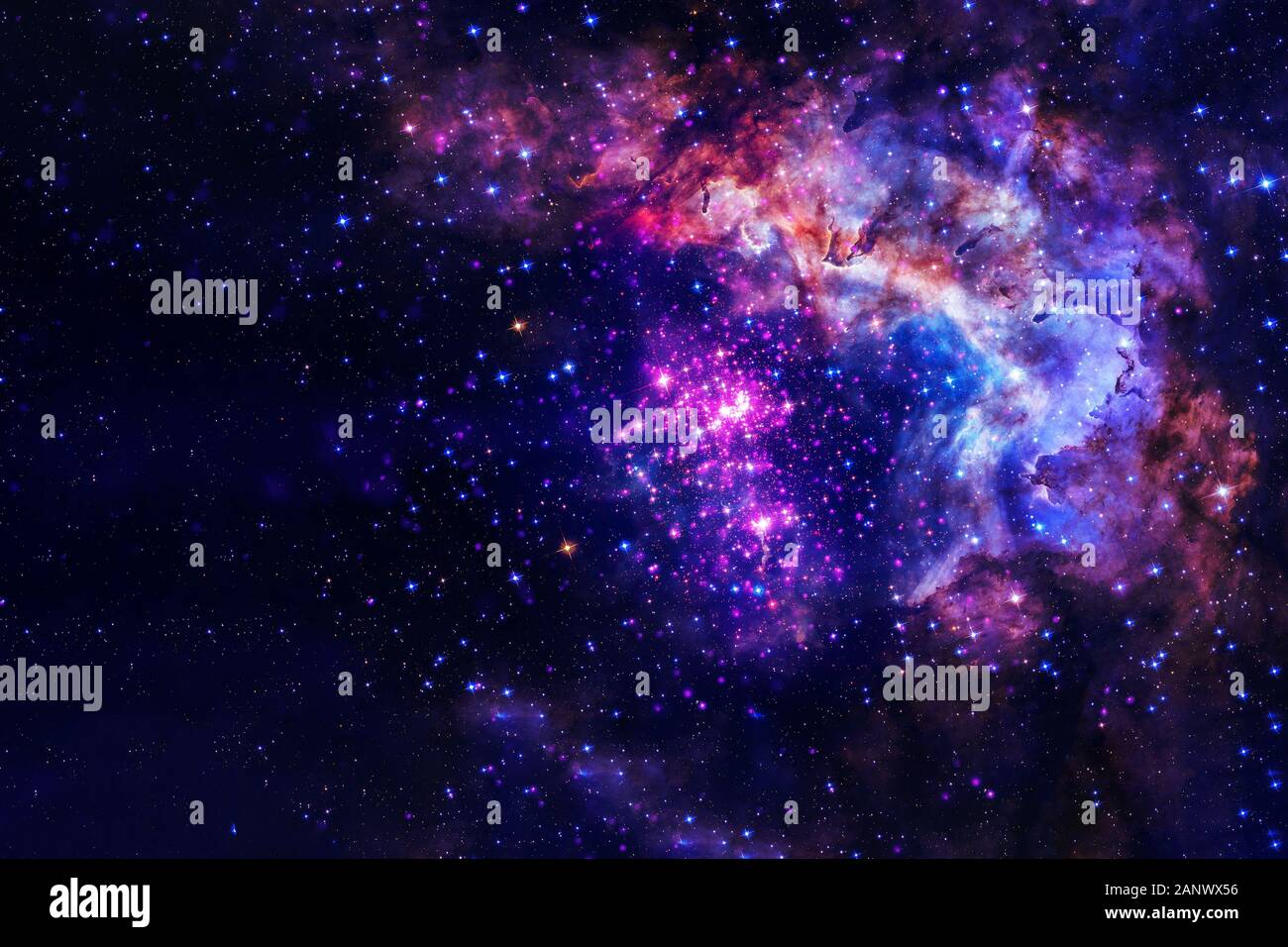 Deep space, distant galaxy with stars. Elements of this image were ...