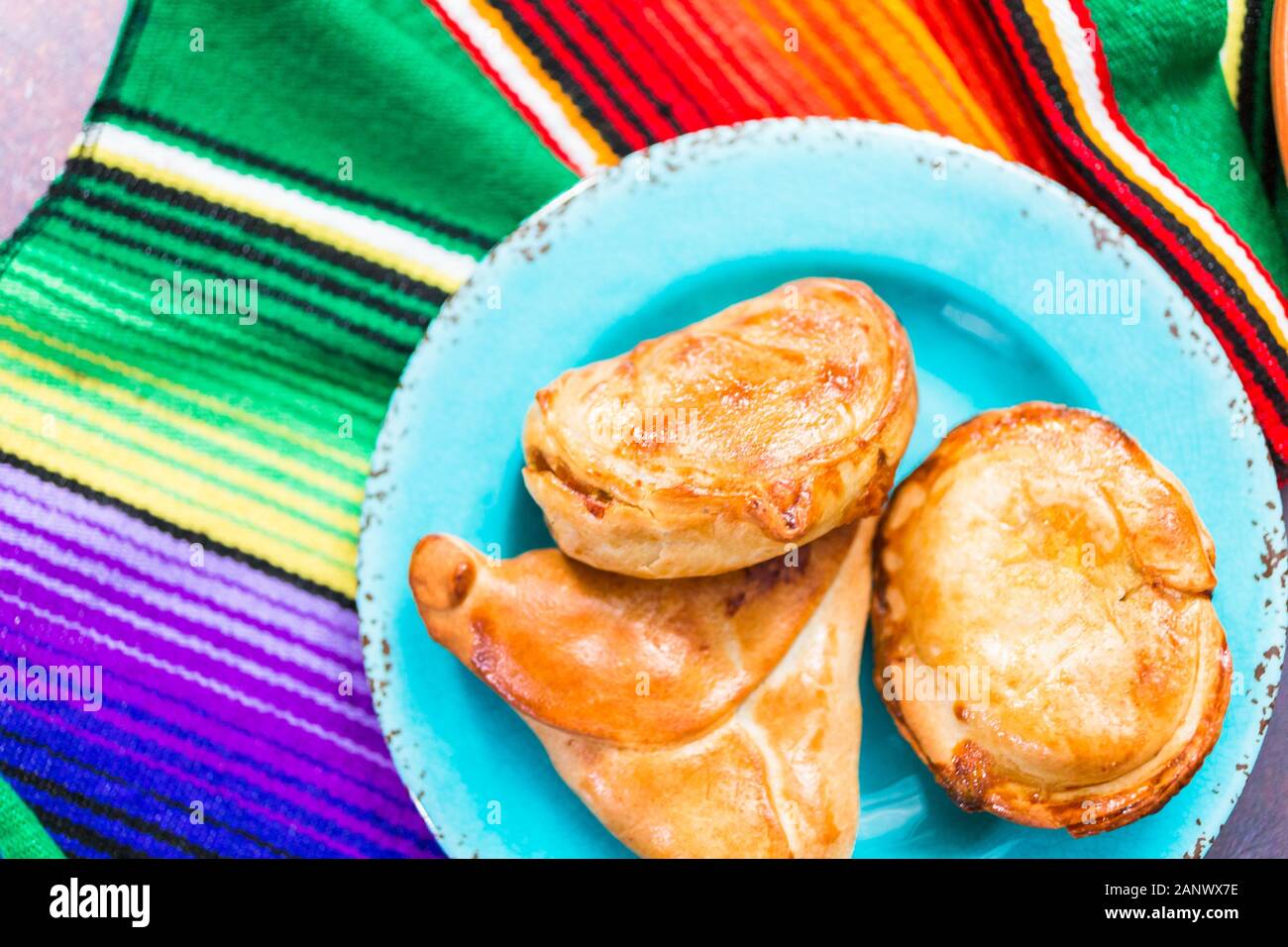 Homemade large empanadas with different staffings Stock Photo - Alamy
