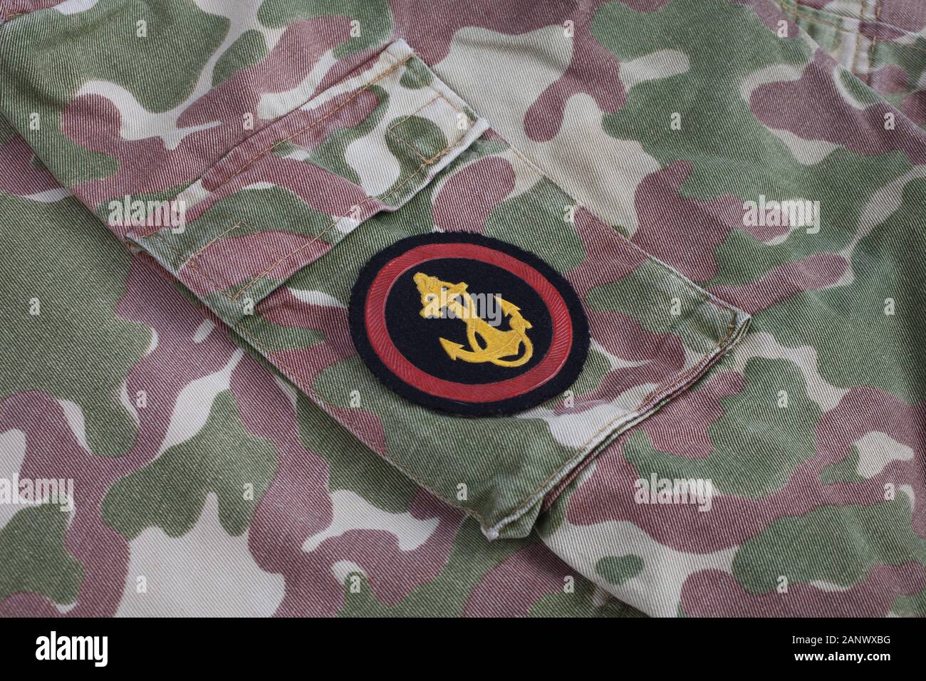 USSR military uniform - Soviet Army Marines shoulder patch on ...