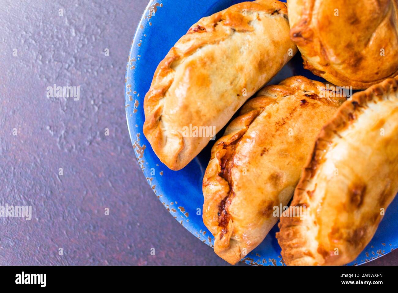 Homemade large empanadas with different staffings Stock Photo - Alamy