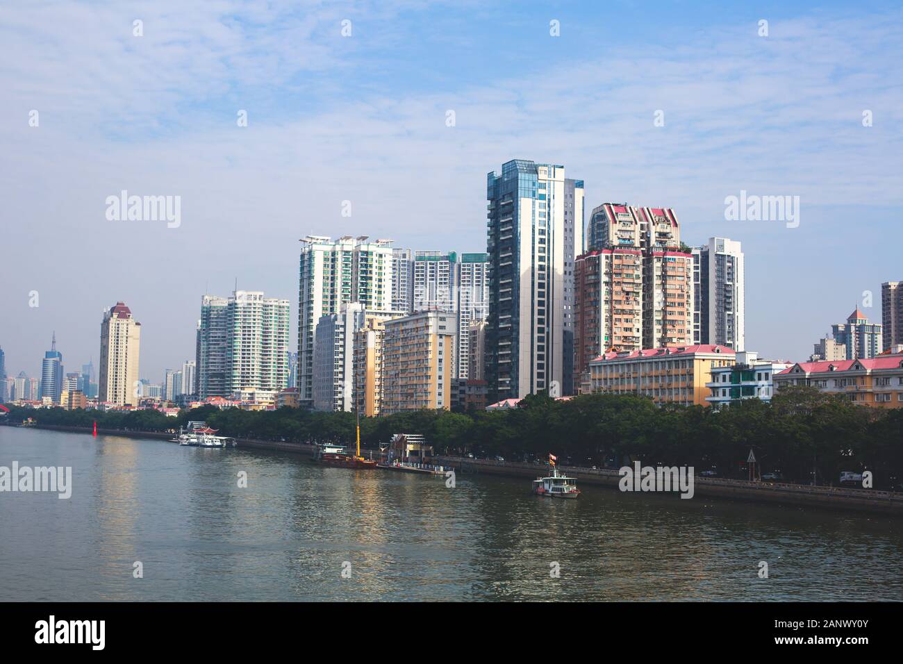 Aerial view guangzhou downtown pearl hi-res stock photography and ...