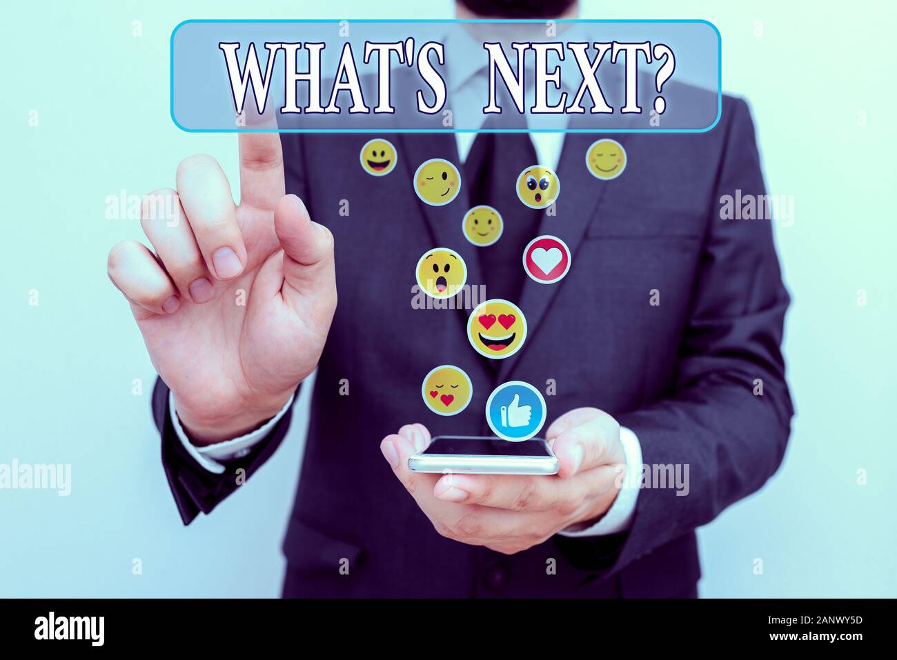 Text sign showing What S Next Question. Business photo text asking ...