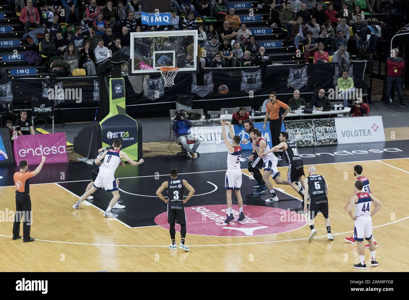 Bilbao, Basque Country, SPAIN. 19th Jan, 2020. GUILLEM JOU (5) on the ...