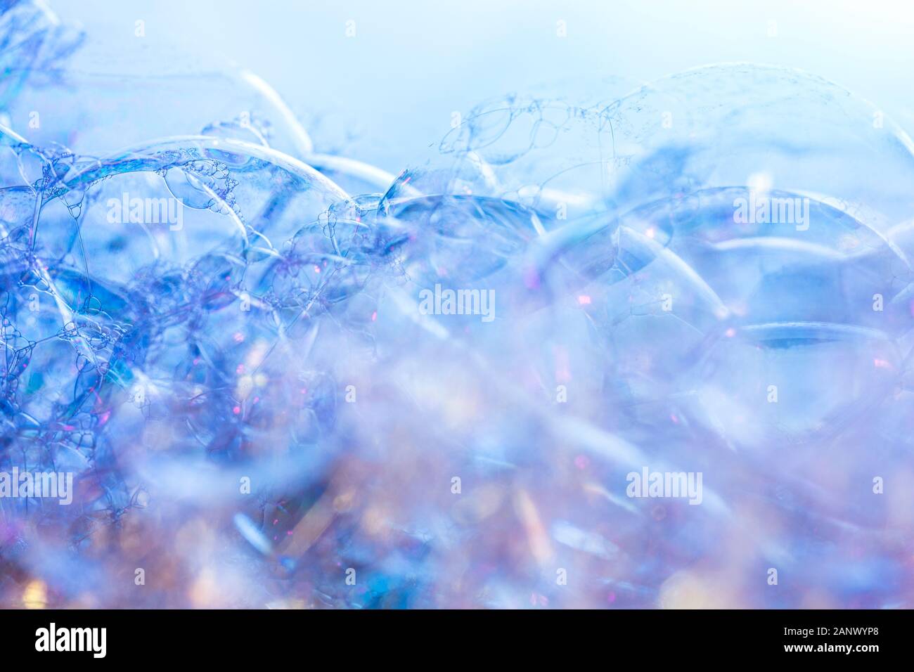 Creative abstract background made of chain of bubbles structure in ...