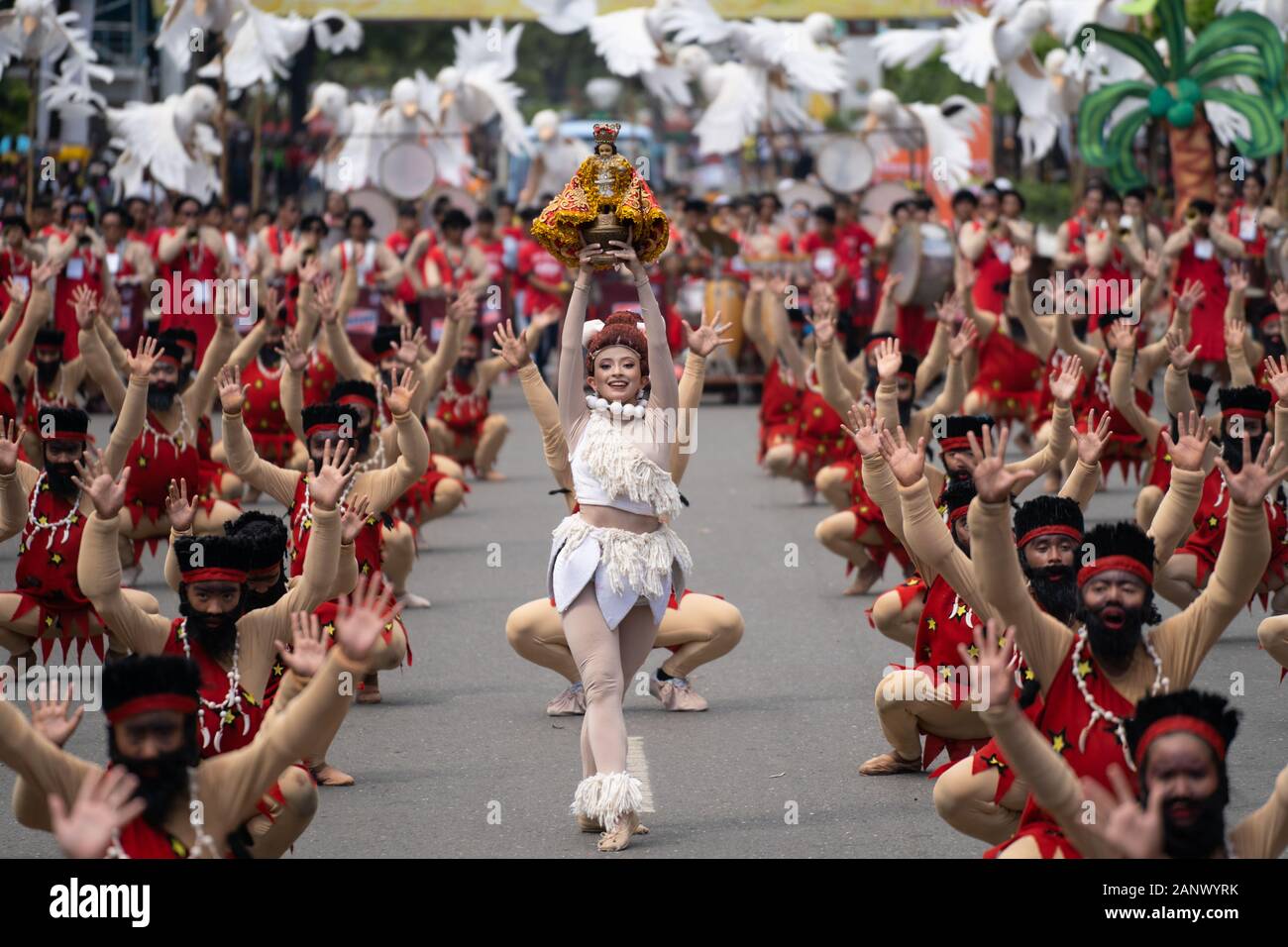 Cebu City, Philippines. 19th Jan, 2020. Street dancers taking part in ...