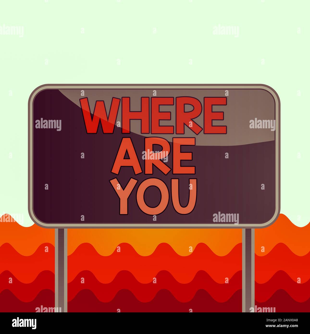 Conceptual hand writing showing Where Are You. Concept meaning Give us ...