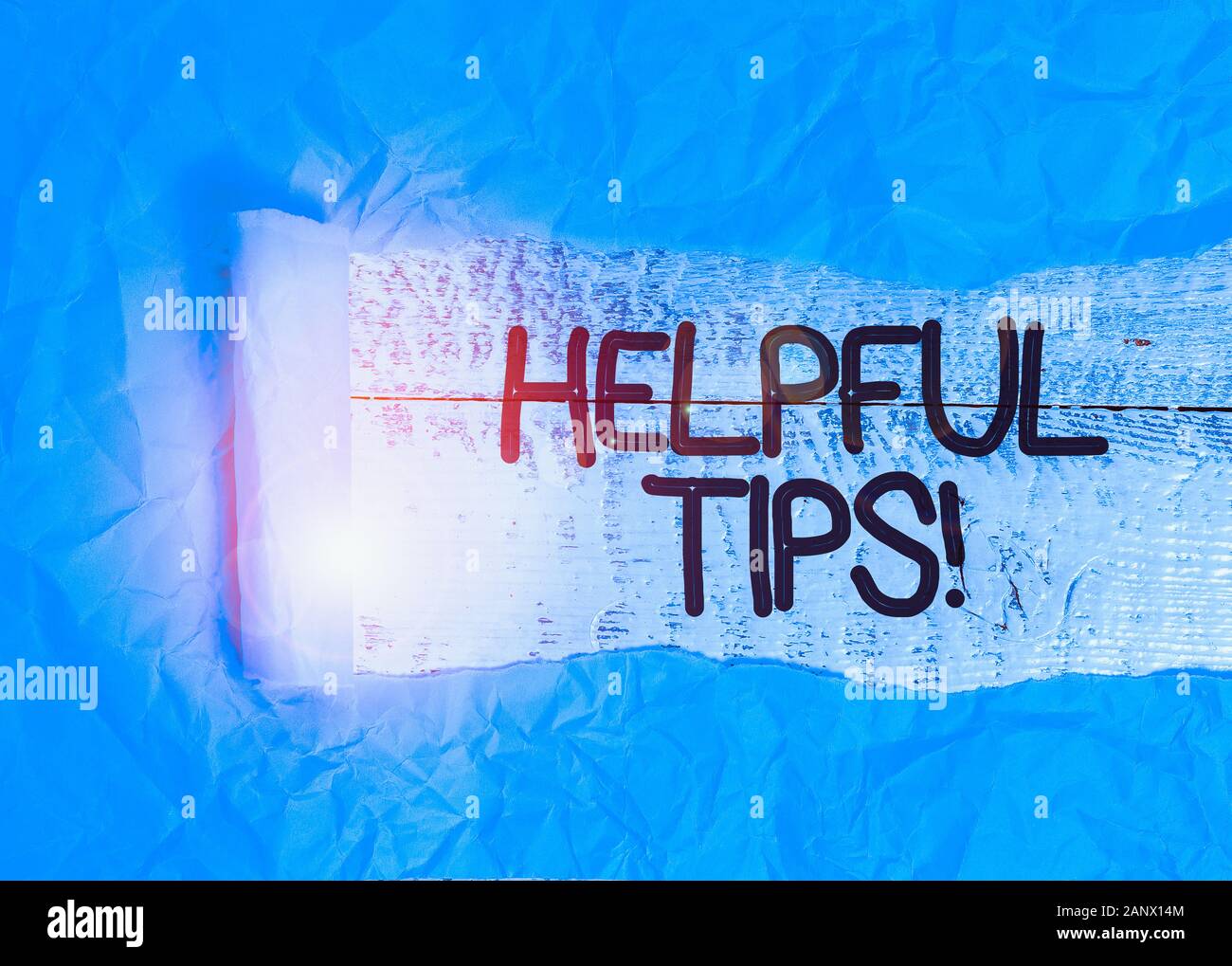 Text sign showing Helpful Tips. Business photo text advices given to be ...