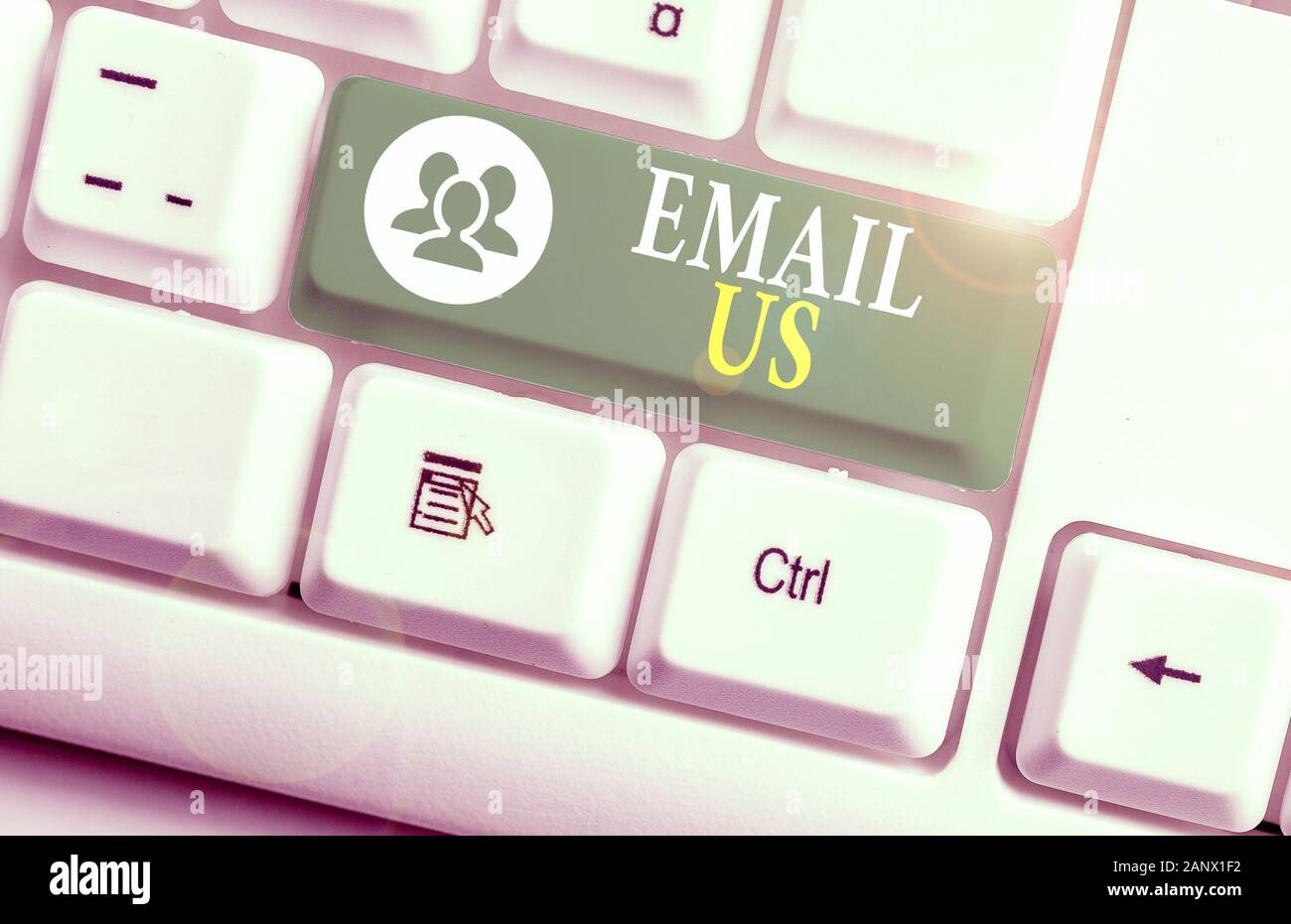 Conceptual hand writing showing Email Us. Concept meaning Sending a ...
