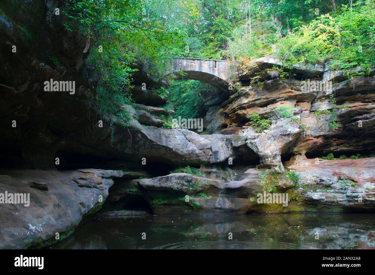 Old Man's Cave, Hocking Hills State Park, Ohio Stock Photo - Alamy
