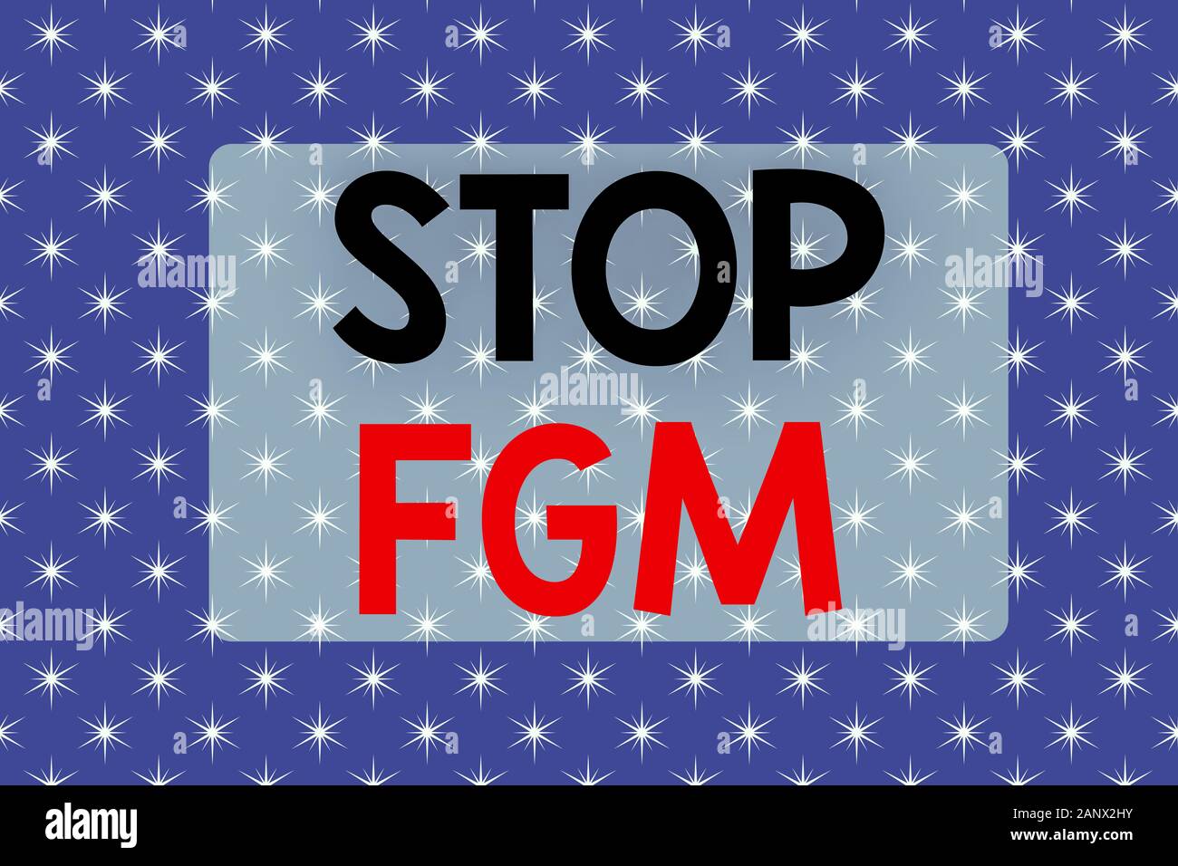 Writing note showing Stop Fgm. Business concept for Put an end or stop ...