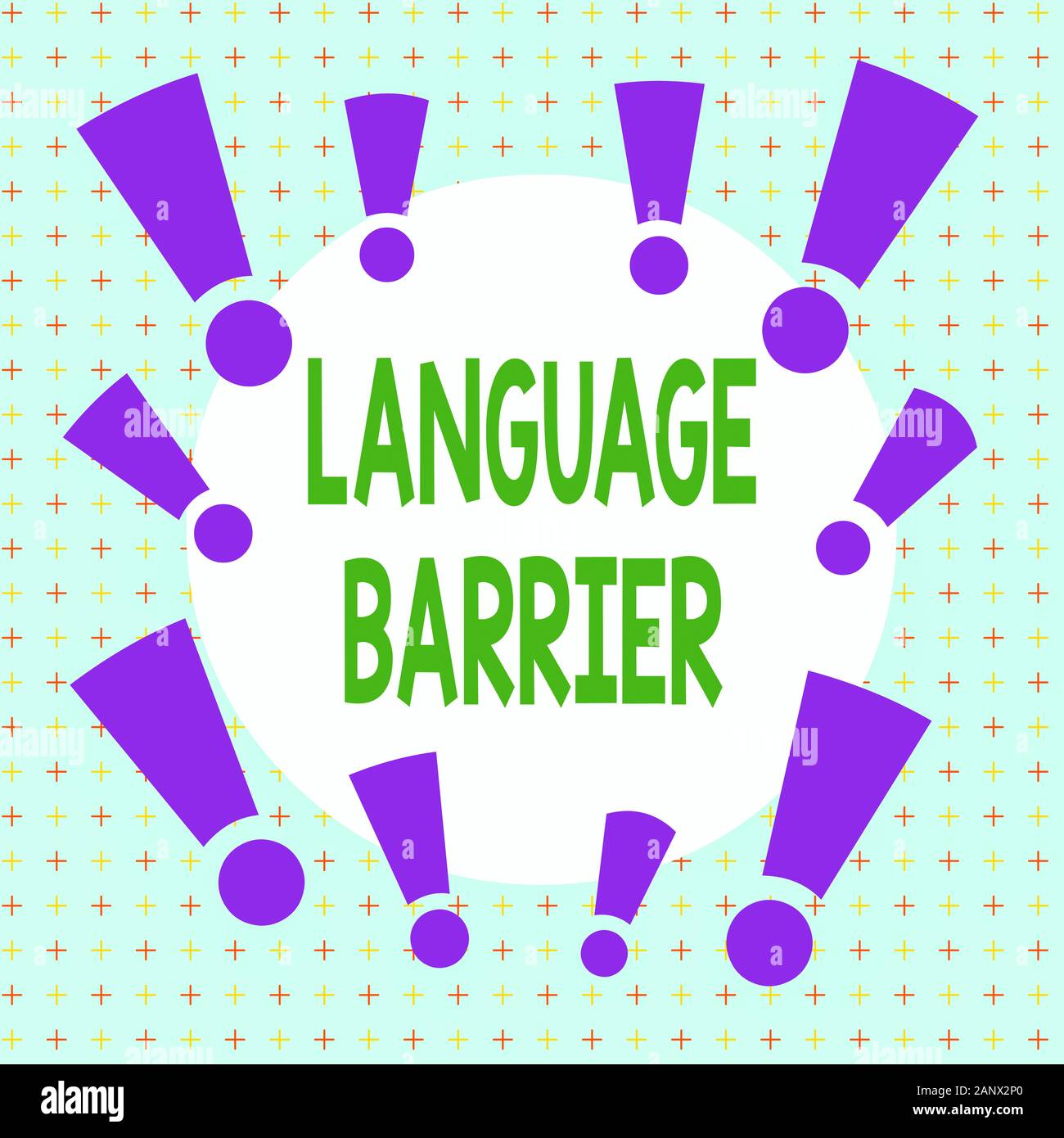 Text sign showing Language Barrier. Business photo showcasing ...